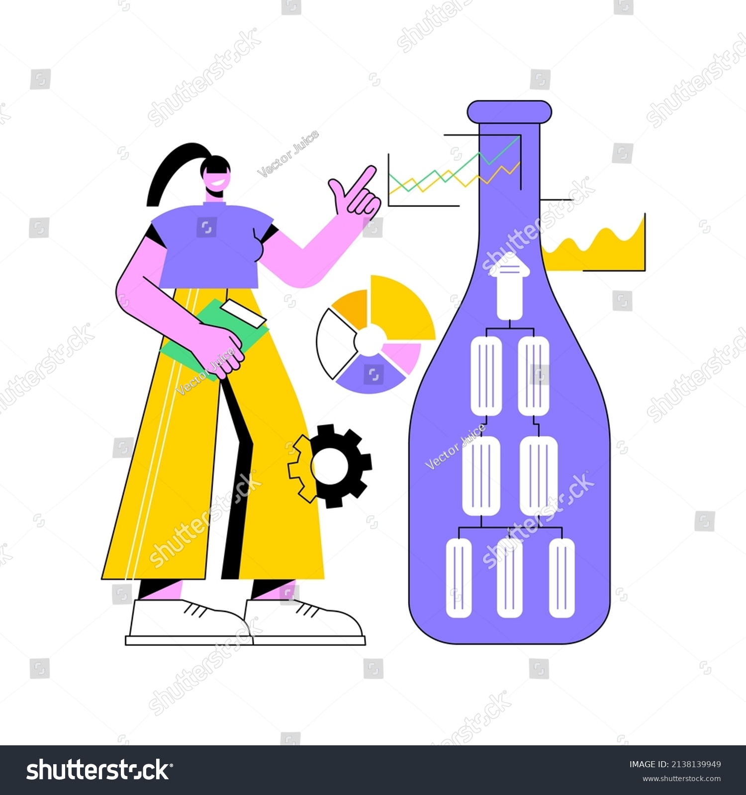 Bottleneck Analysis Abstract Concept Vector Illustration Stock Vector ...