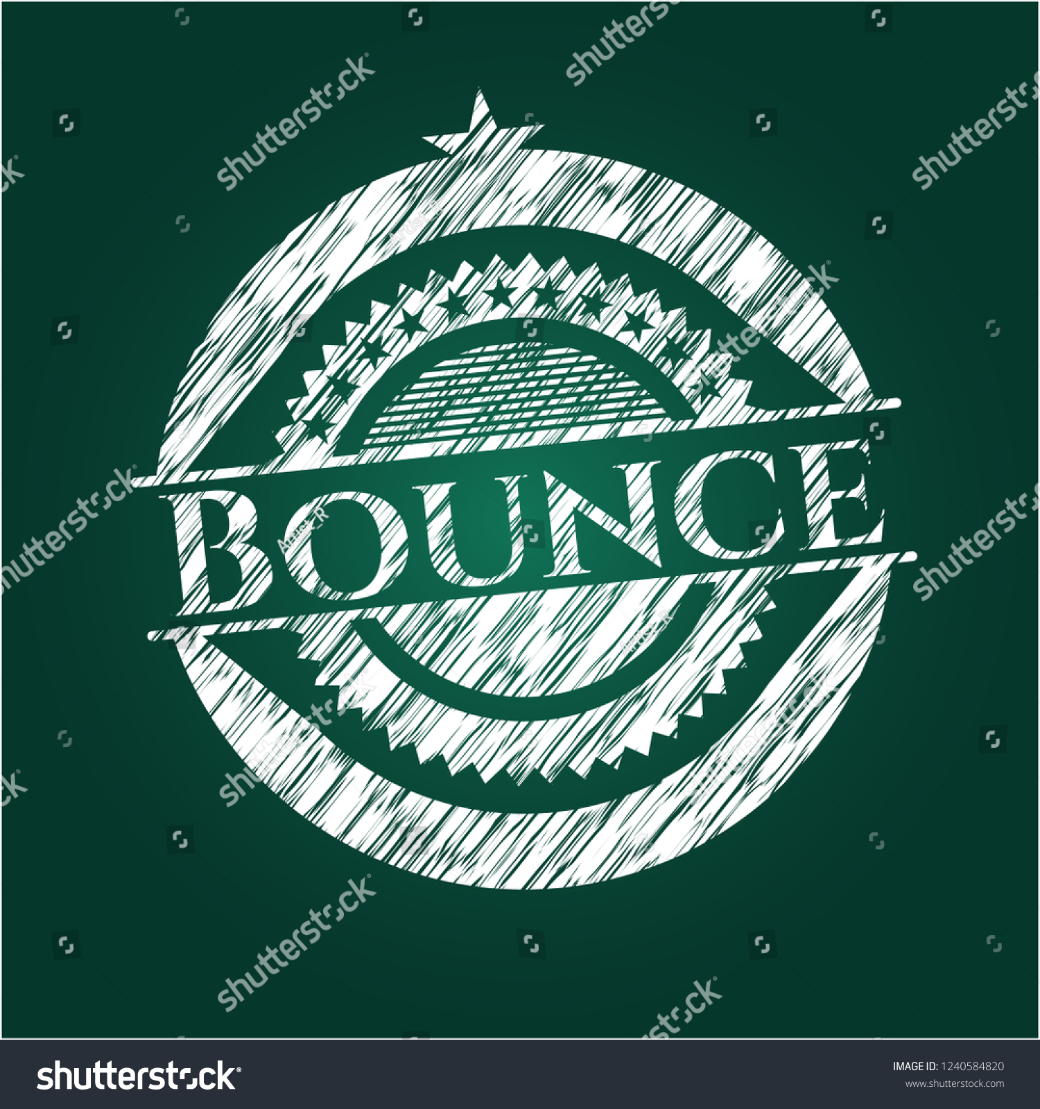 Bounce Chalkboard Texture Stock Vector (Royalty Free) 1240584820