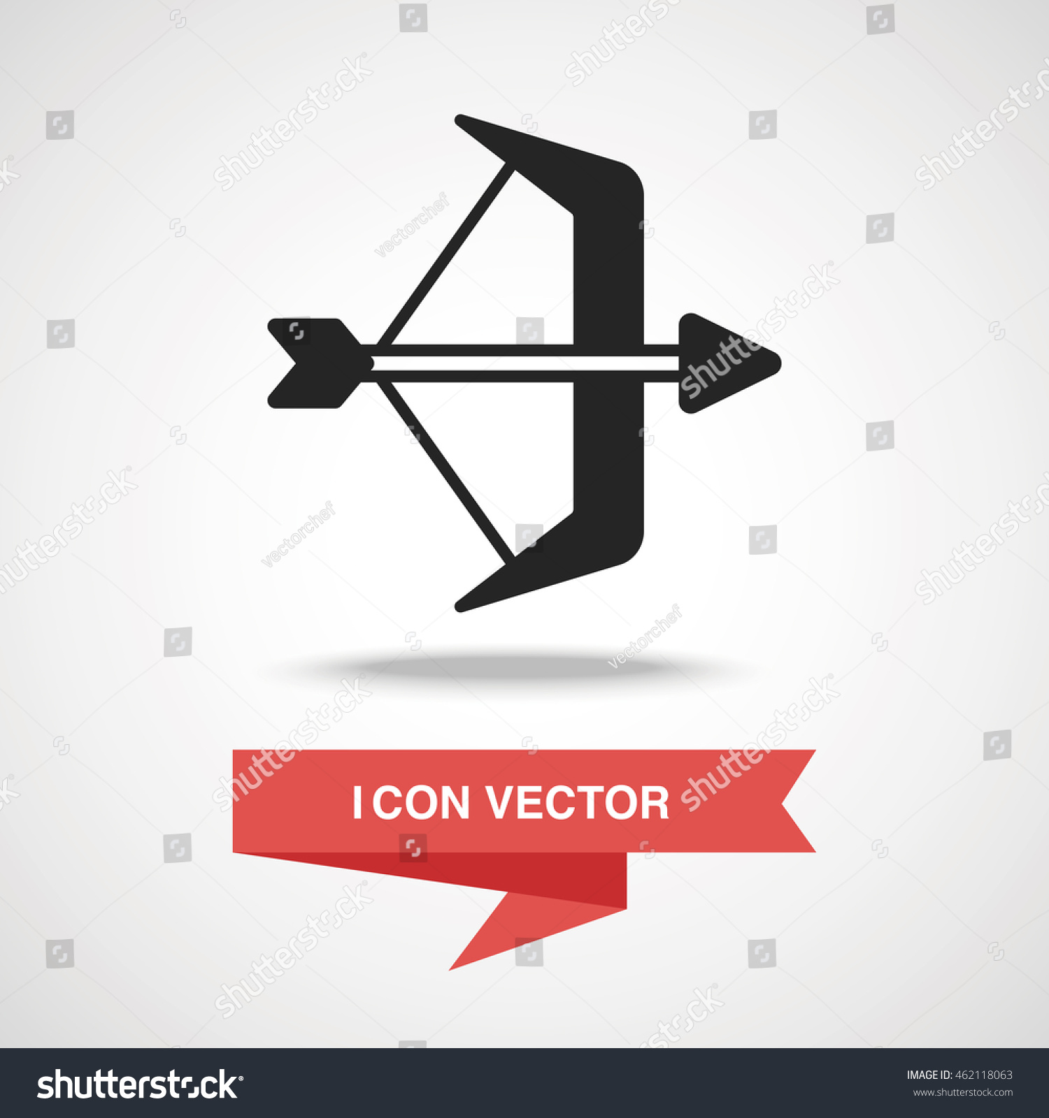 Bow Arrow Icon Stock Vector (Royalty Free) 462118063 | Shutterstock