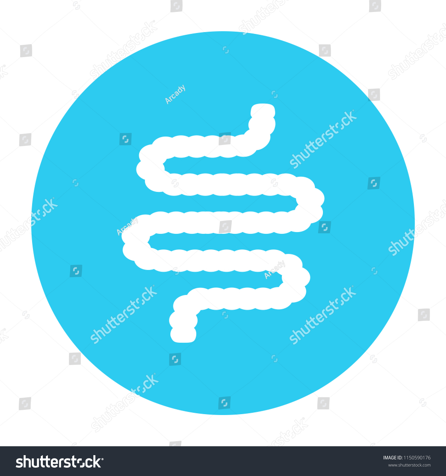 Bowel Vector Icon On White Background Stock Vector (Royalty Free ...