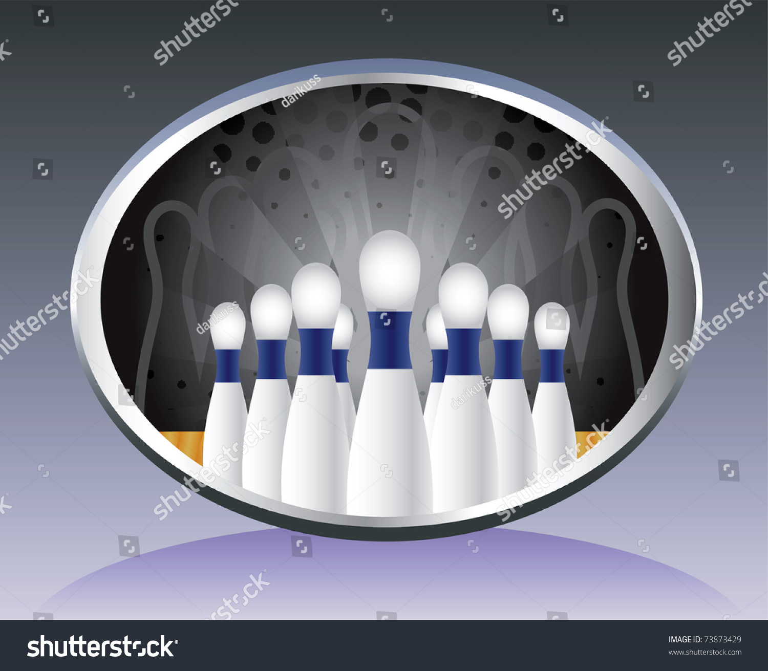 Bowling Abstract Background Vector Illustration Stock Vector (Royalty ...
