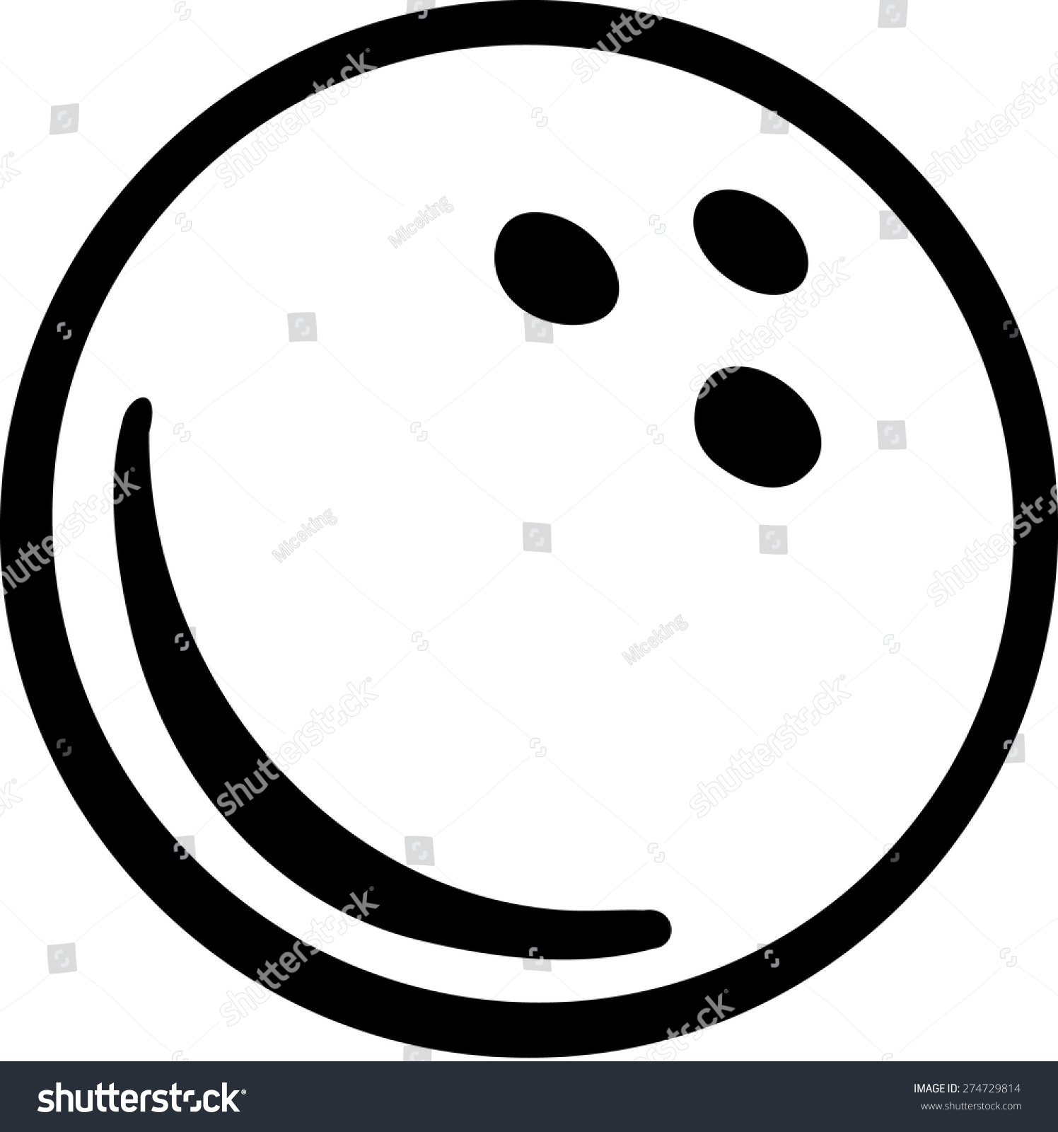 Bowling Ball Outline: vector de stock (libre de regalías) 274729814 ...