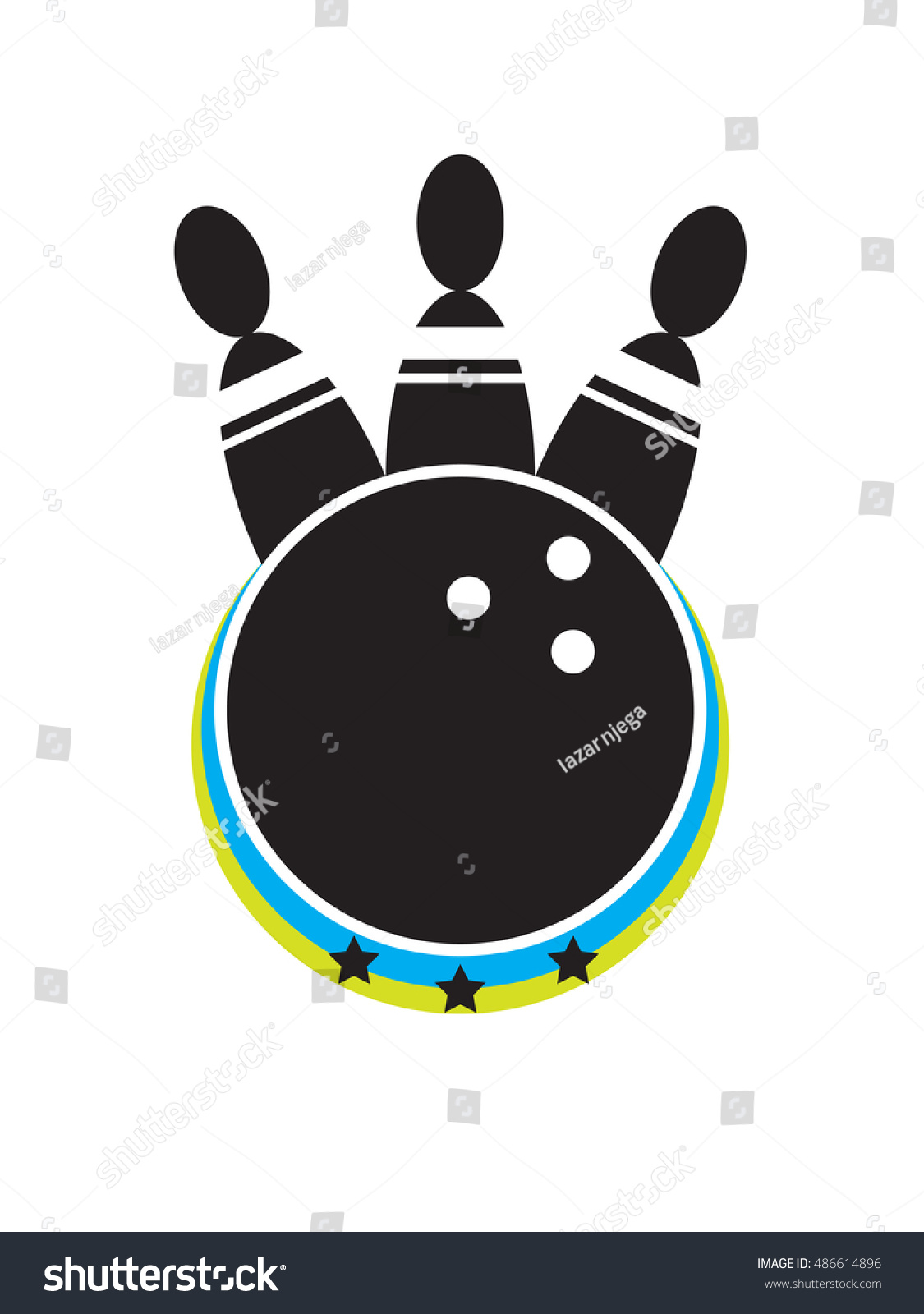 Bowling Logo Design Stock Vector (Royalty Free) 486614896 | Shutterstock