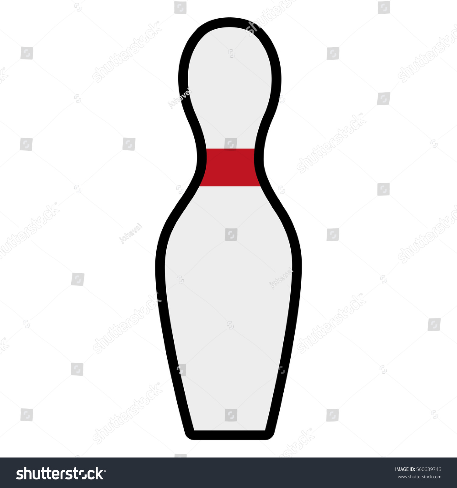 Bowling Pin Concept Element Design Vector Stock Vector (Royalty Free ...