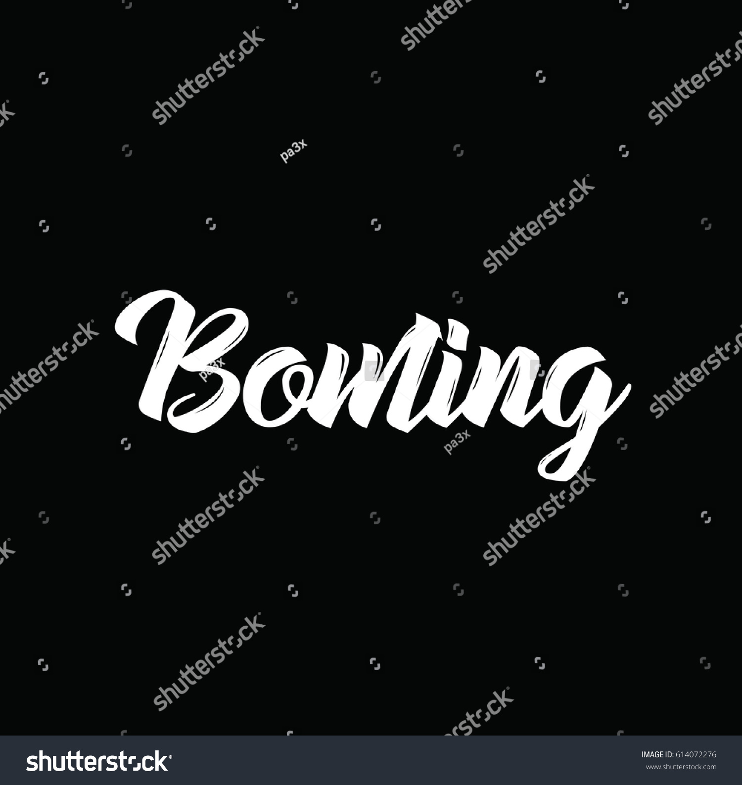Bowling Text Design Vector Calligraphy Typography Stock Vector (Royalty ...
