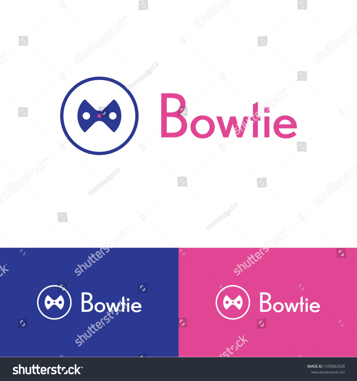 Bowtie Logo Design Creative Bowtie Vector: vector de stock (libre de ...