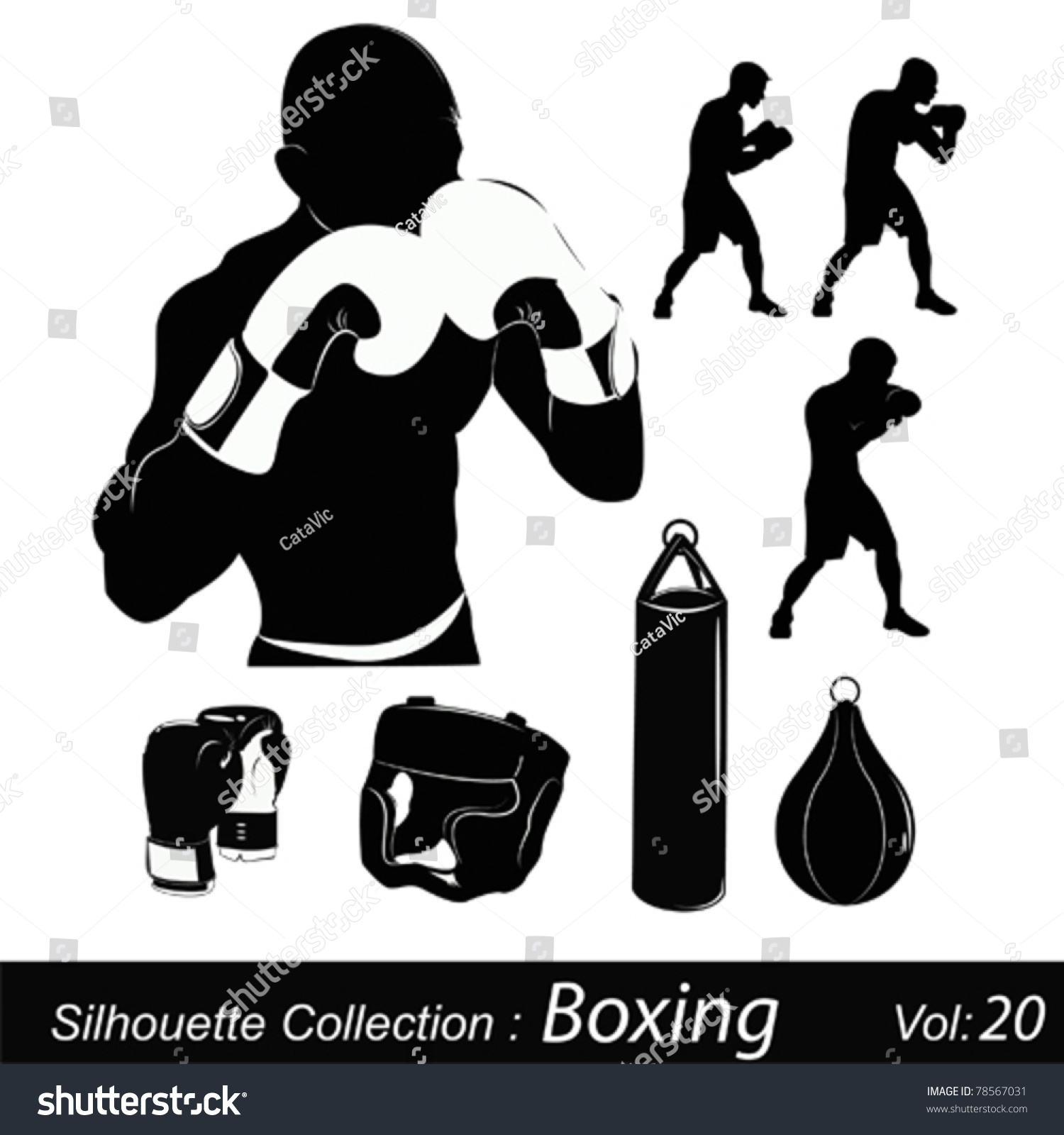 Box And Boxing Stock Vector Illustration 78567031 : Shutterstock