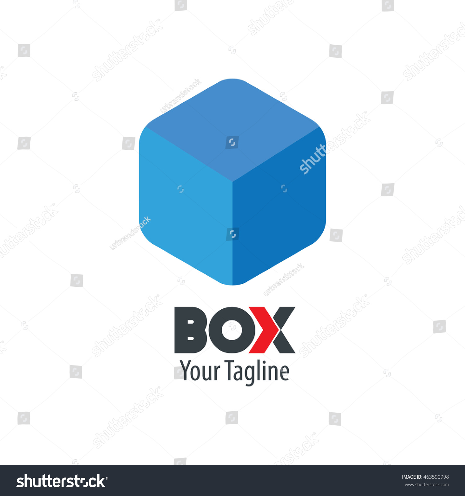 Box Design Vector Company Logo Blue Stock Vector (Royalty Free ...