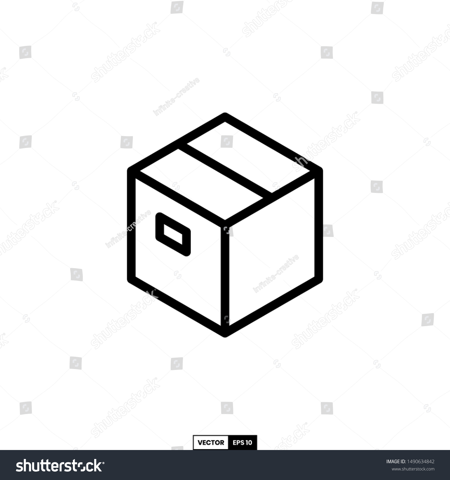 Box Icon Design Inspiration Vector Template Stock Vector (Royalty Free ...