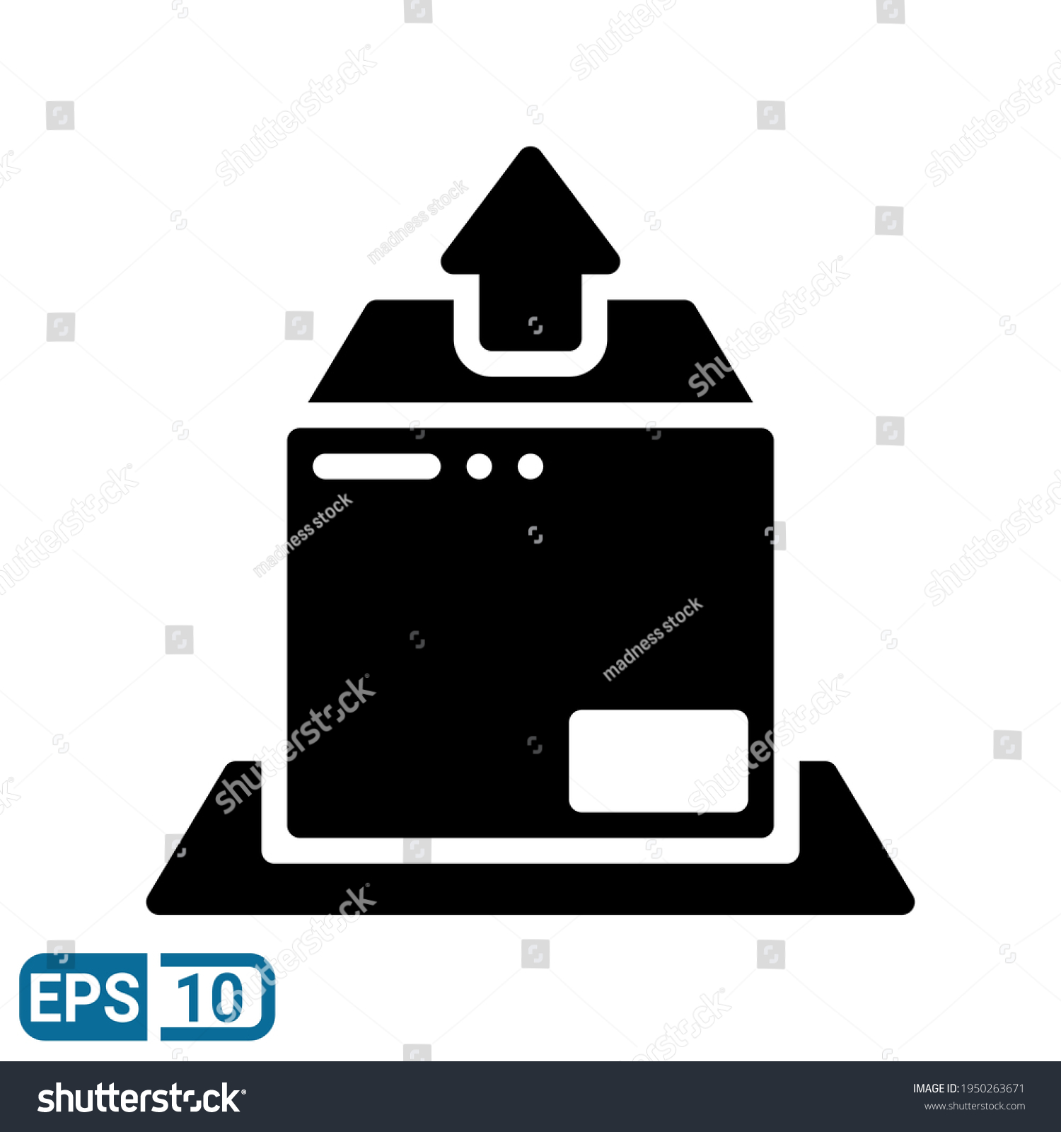 Box Icon Solid Style Isolated On Stock Vector (Royalty Free) 1950263671 Box Icon Solid Style Isolated On Stock Vector (Royalty Free) 1950263671