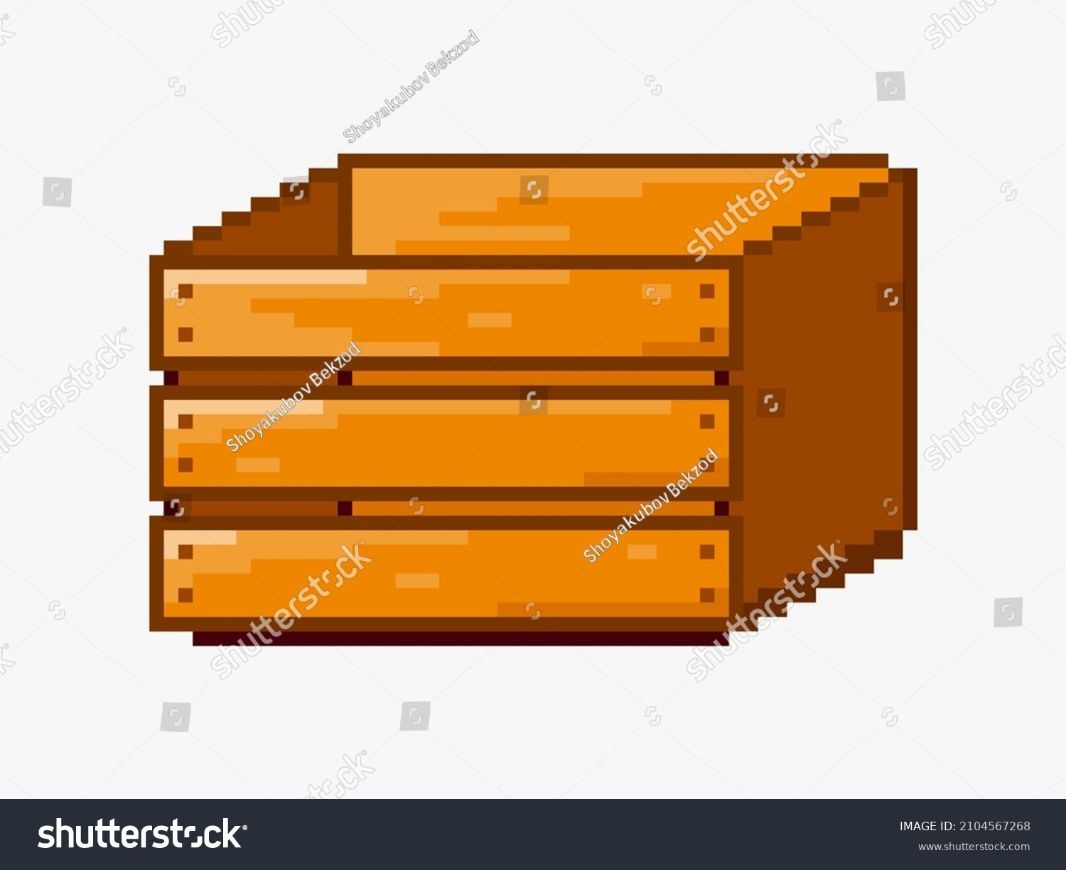 Box Pixel Art Style Stock Vector (Royalty Free) 2104567268 | Shutterstock