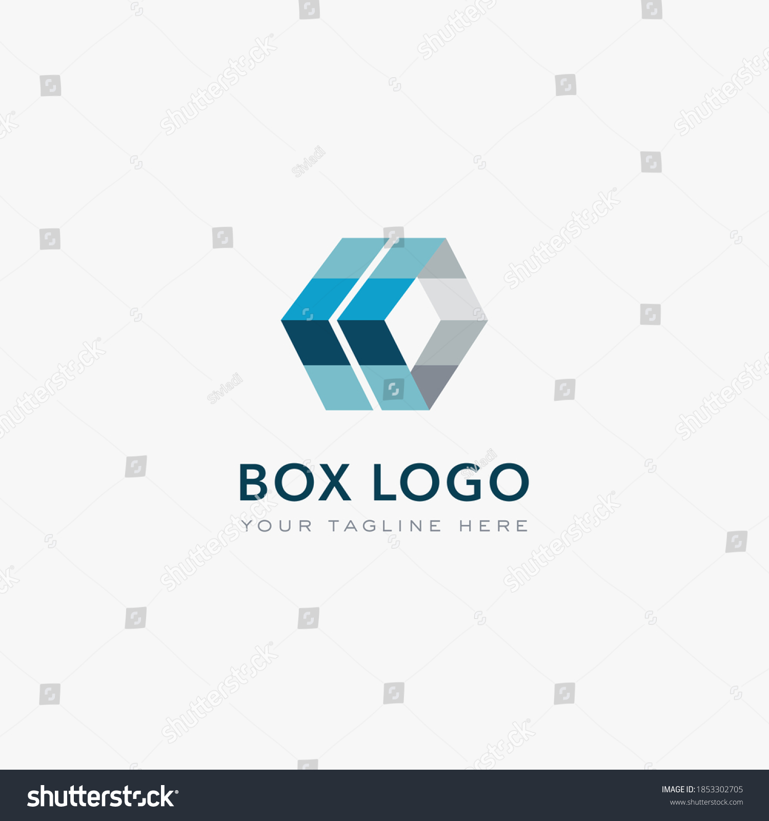Box Logo Design Vector Illustration Stock Vector (Royalty Free ...