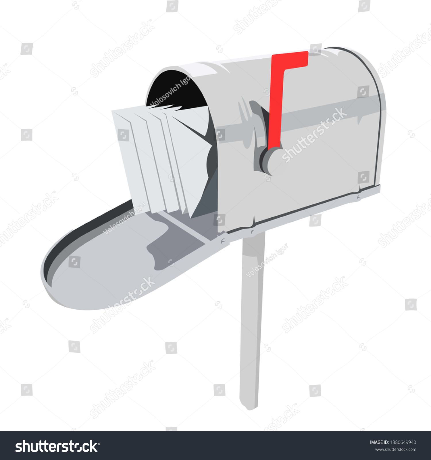 Box Mail Realistic Vector Illustration Isolated Stock Vector (Royalty ...