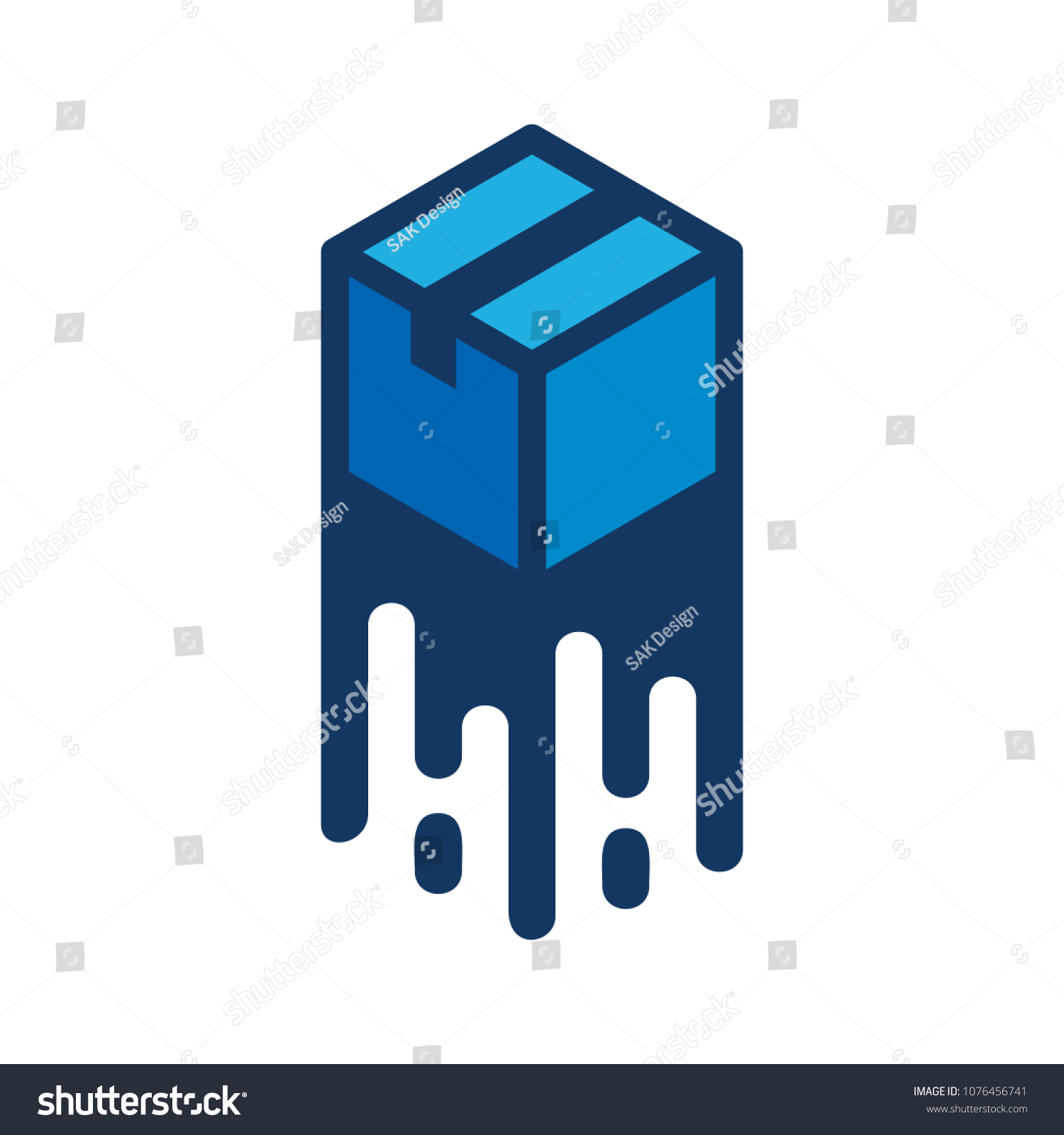 Box Paint Logo Icon Design Stock Vector (Royalty Free) 1076456741