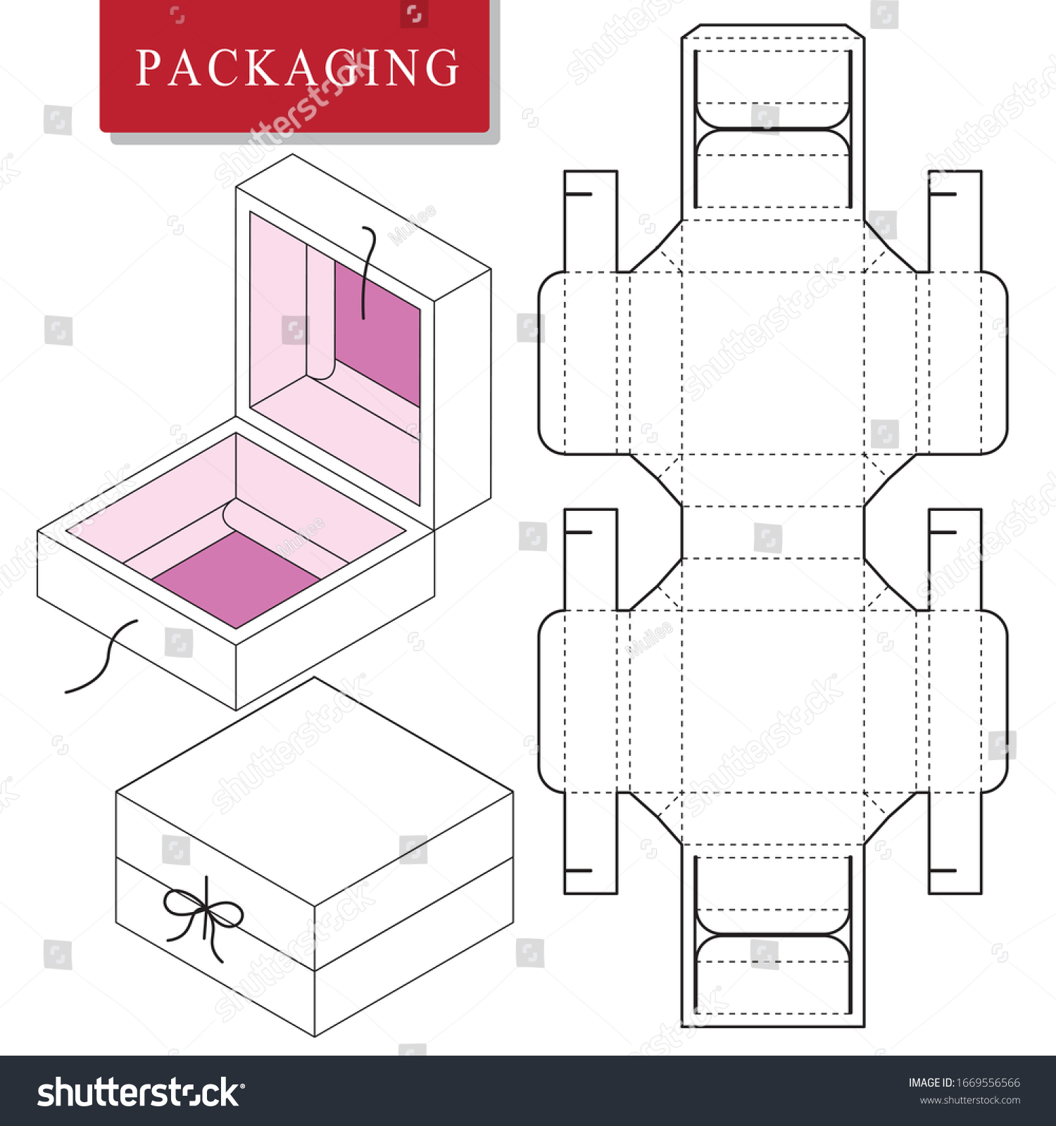 Box Template Design Product Stock Vector (Royalty Free) 1669556566