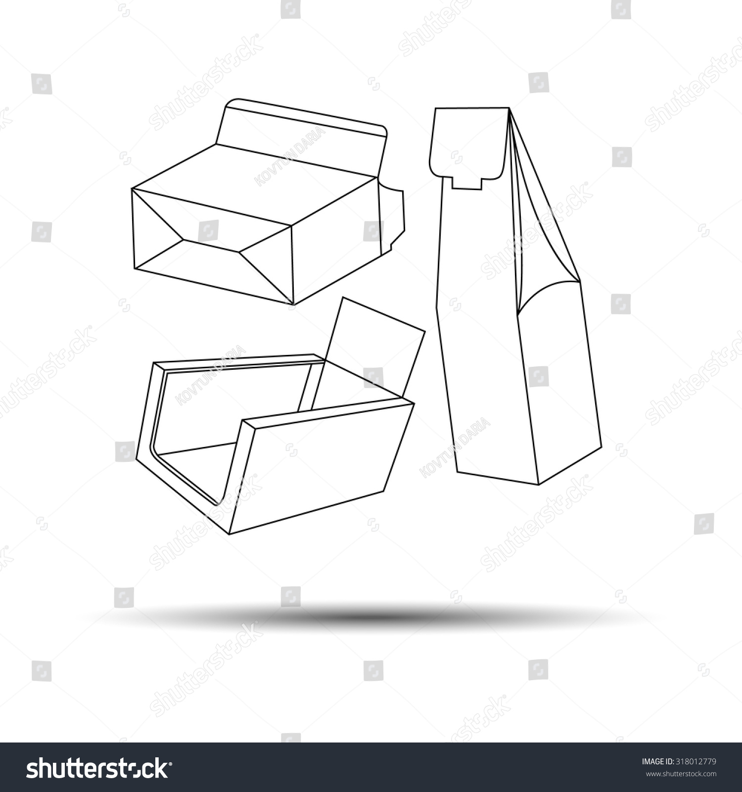 Box Vector Gift Set Shape Illustration Stock Vector (Royalty Free ...