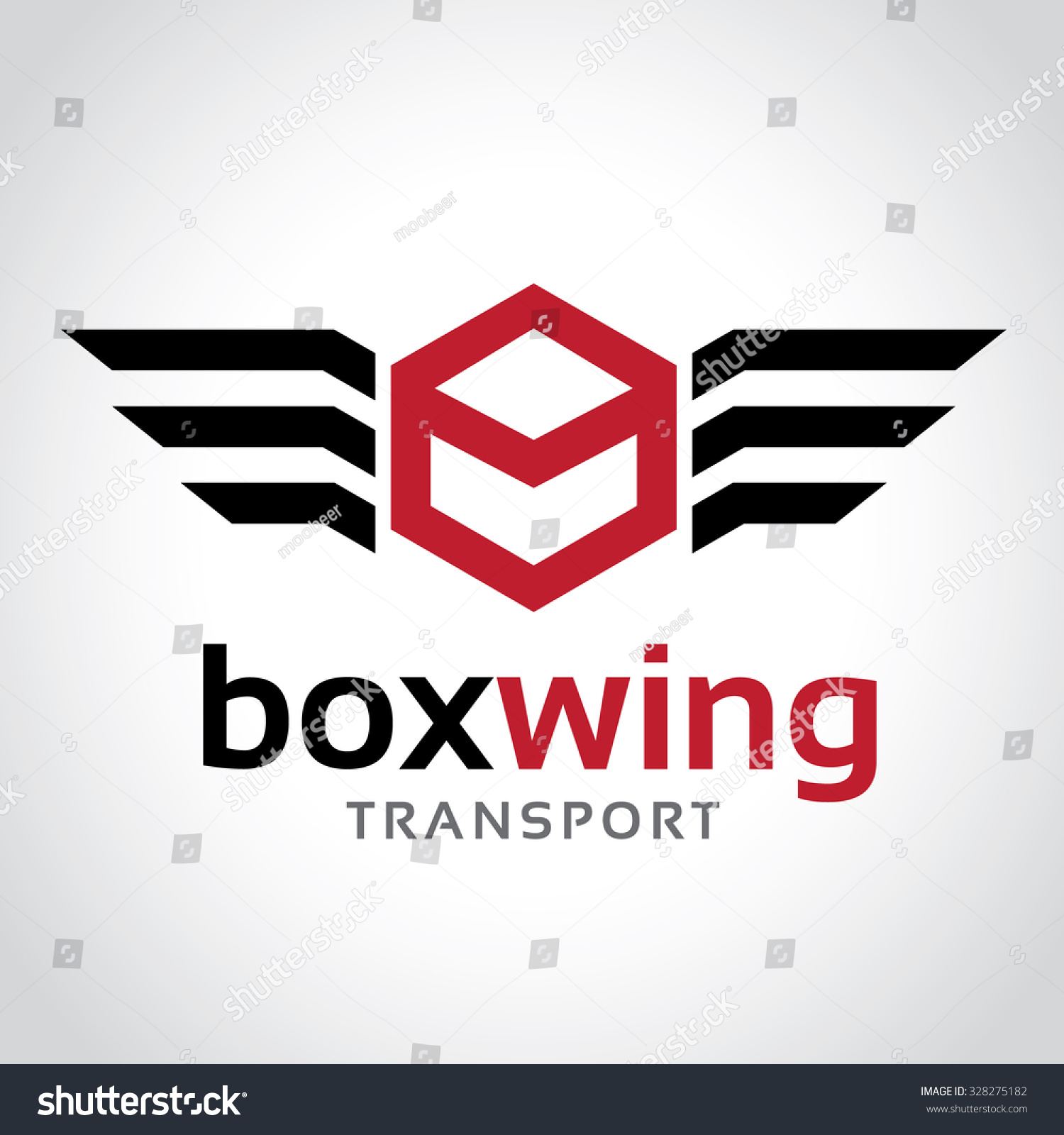 Box Wingtransport Logovector Logo Template Stock Vector (Royalty Free ...
