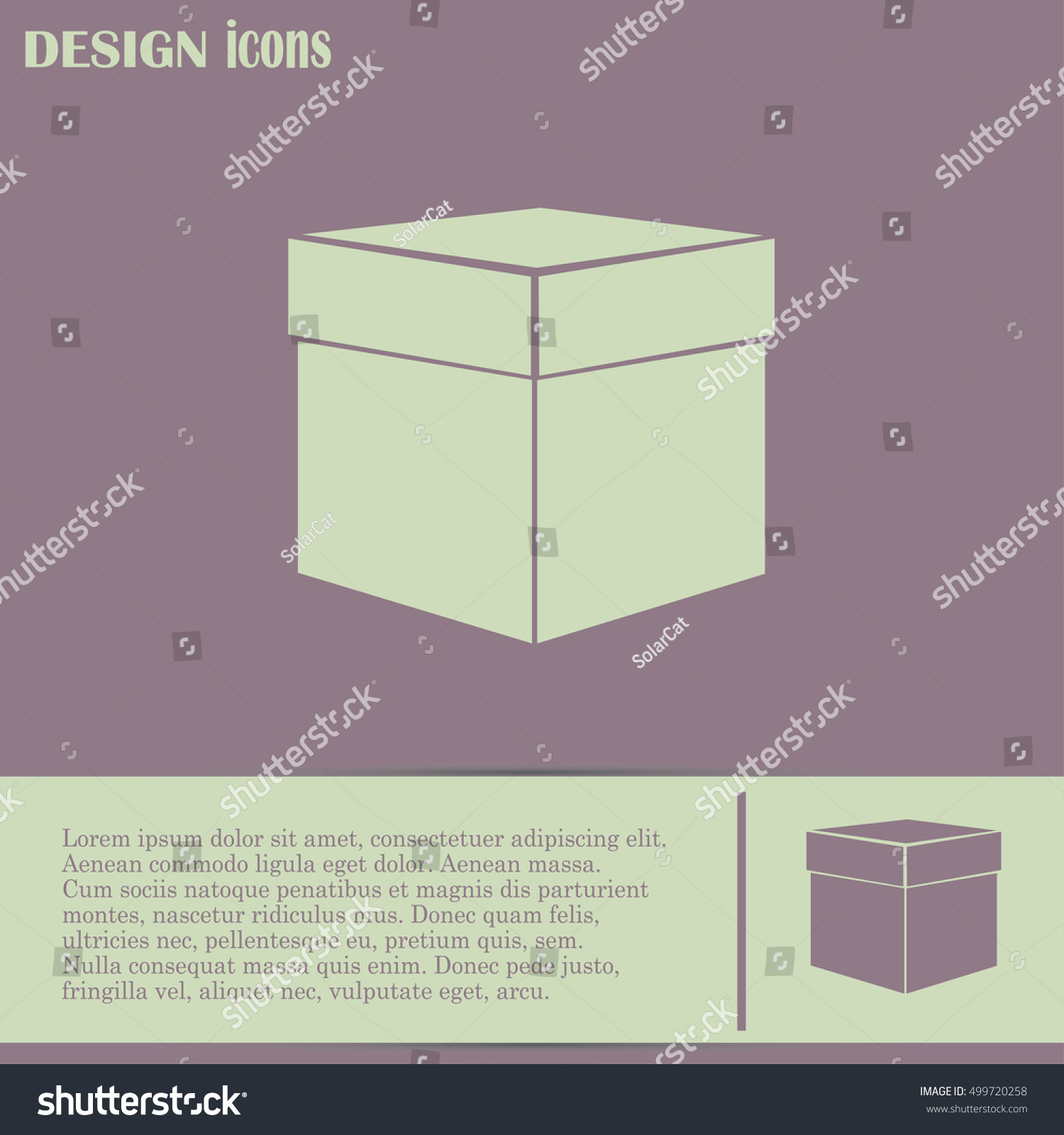 Box Lid Vector Illustration Flat Design Stock Vector (Royalty Free ...