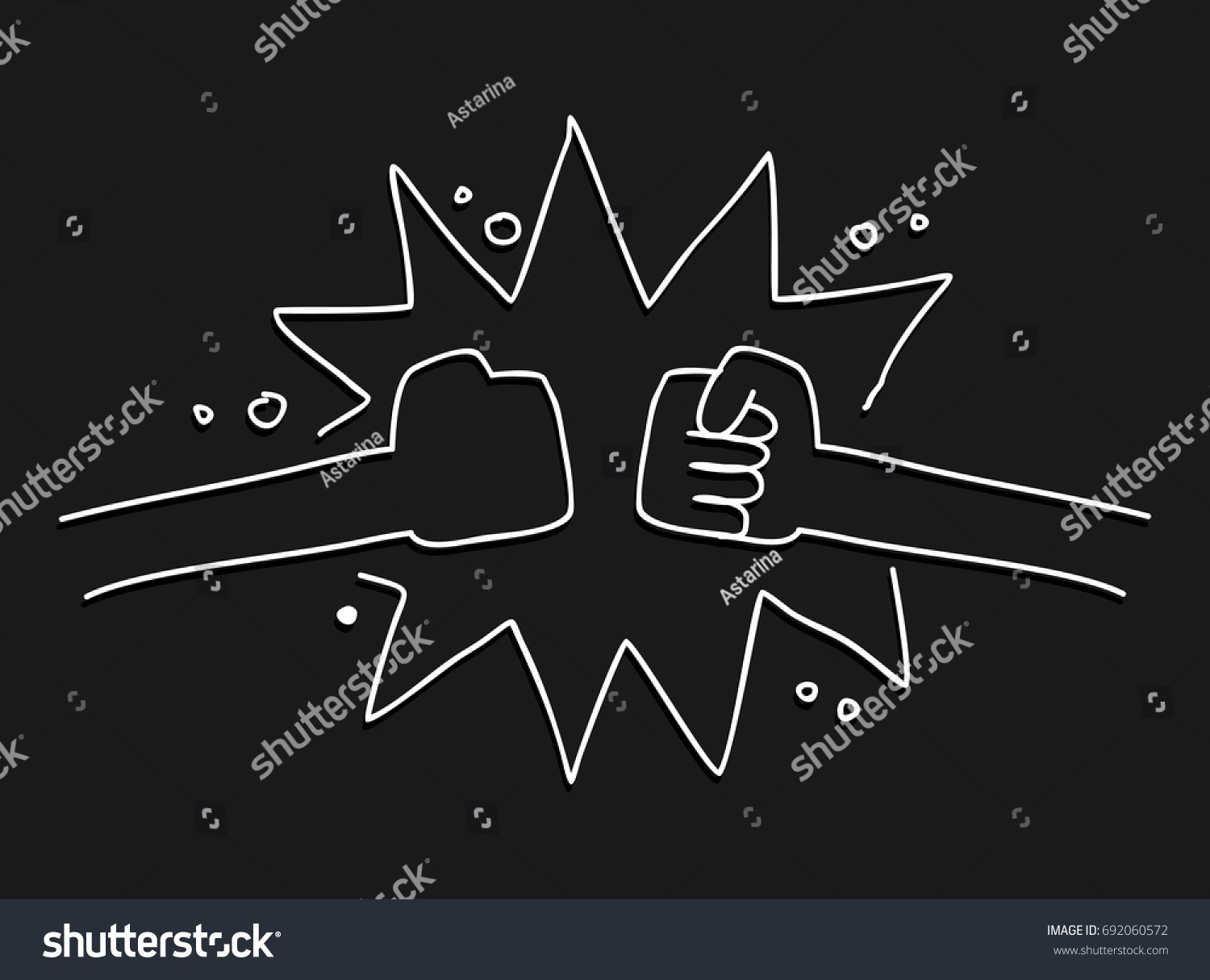 Boxing Doodle Stock Vector (Royalty Free) 692060572 | Shutterstock