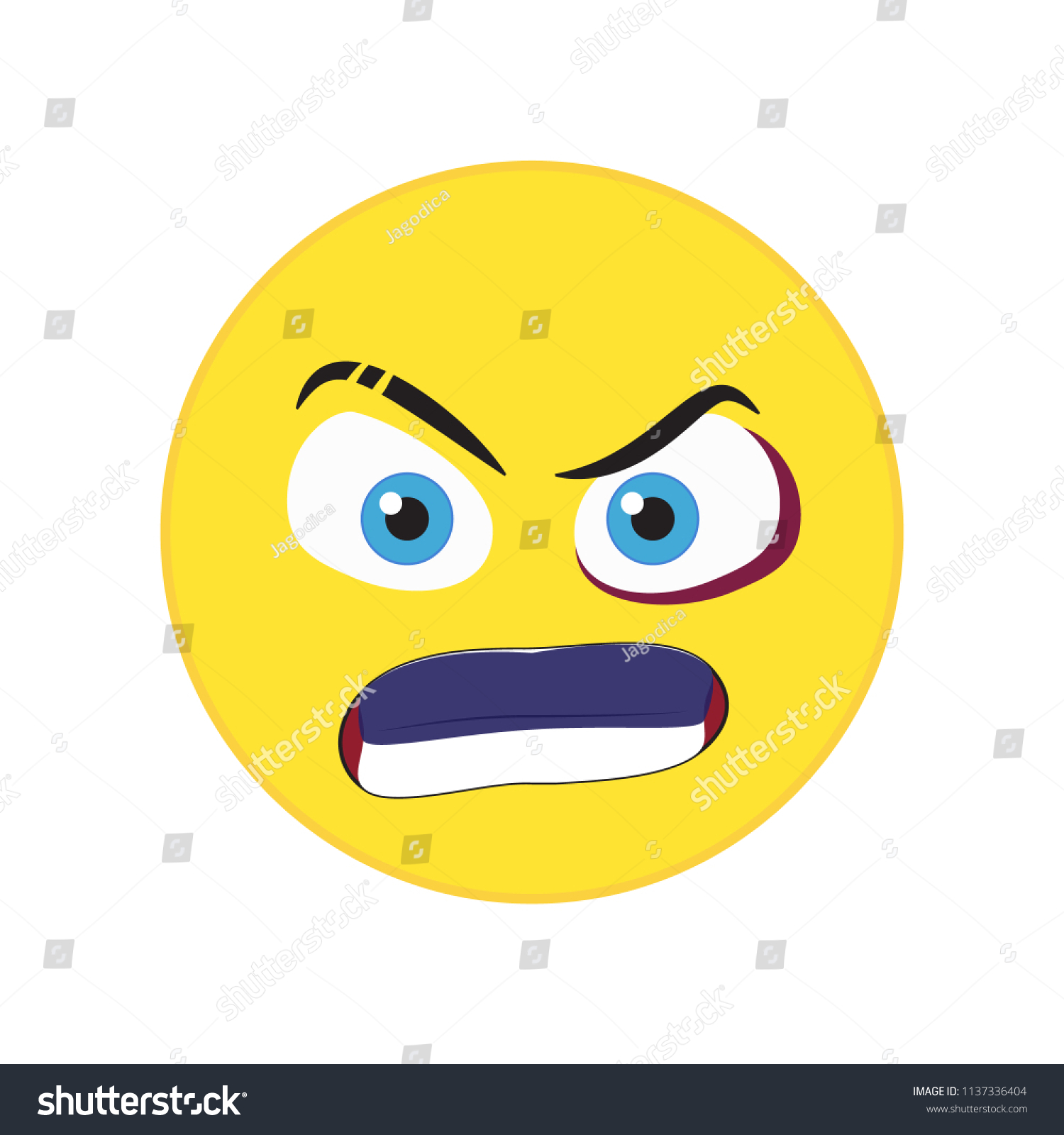Boxing Emoticon Vector Stock Vector (Royalty Free) 1137336404