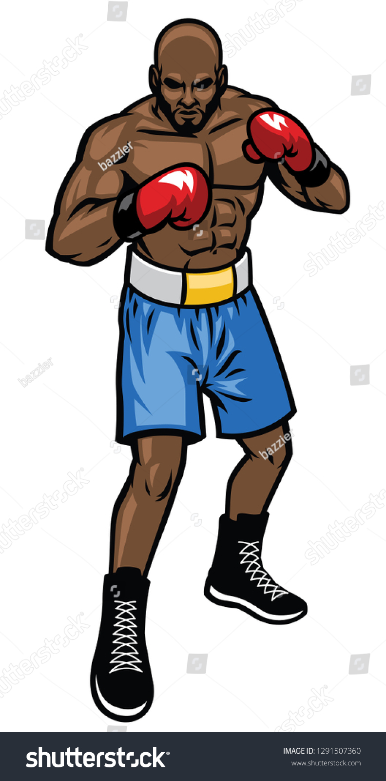Boxing Fighter Stance Stock Vector (Royalty Free) 1291507360 | Shutterstock