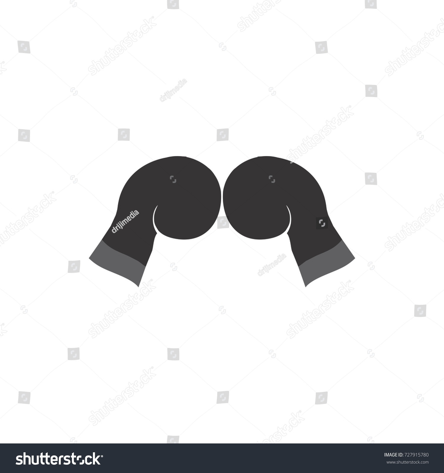 Boxing Glove Icon Logo Design Vector Stock Vector (Royalty Free ...