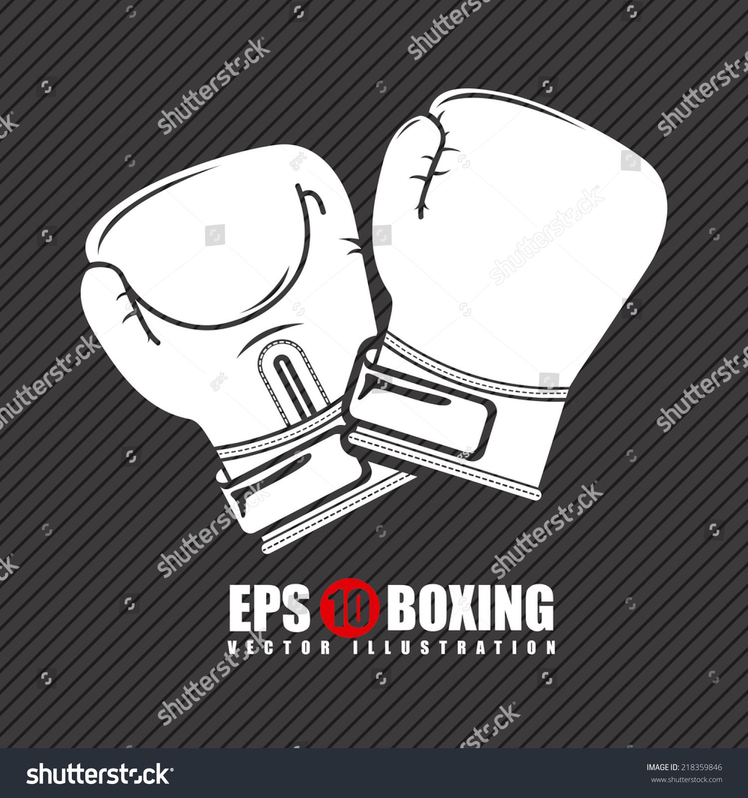 Boxing Graphic Design Vector Illustration Stock Vector 218359846 ...