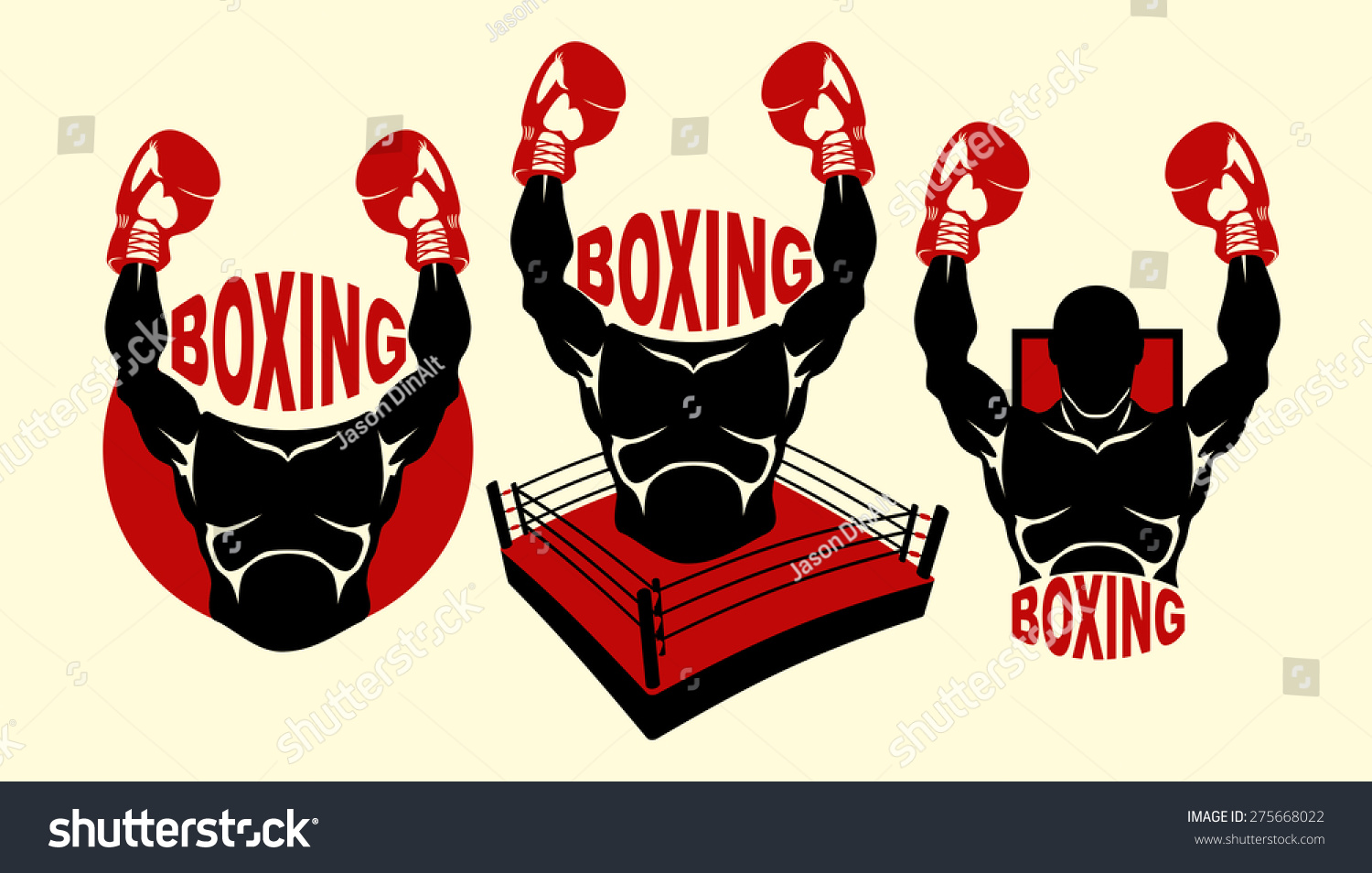 Boxing Logo Stock Vector (Royalty Free) 275668022