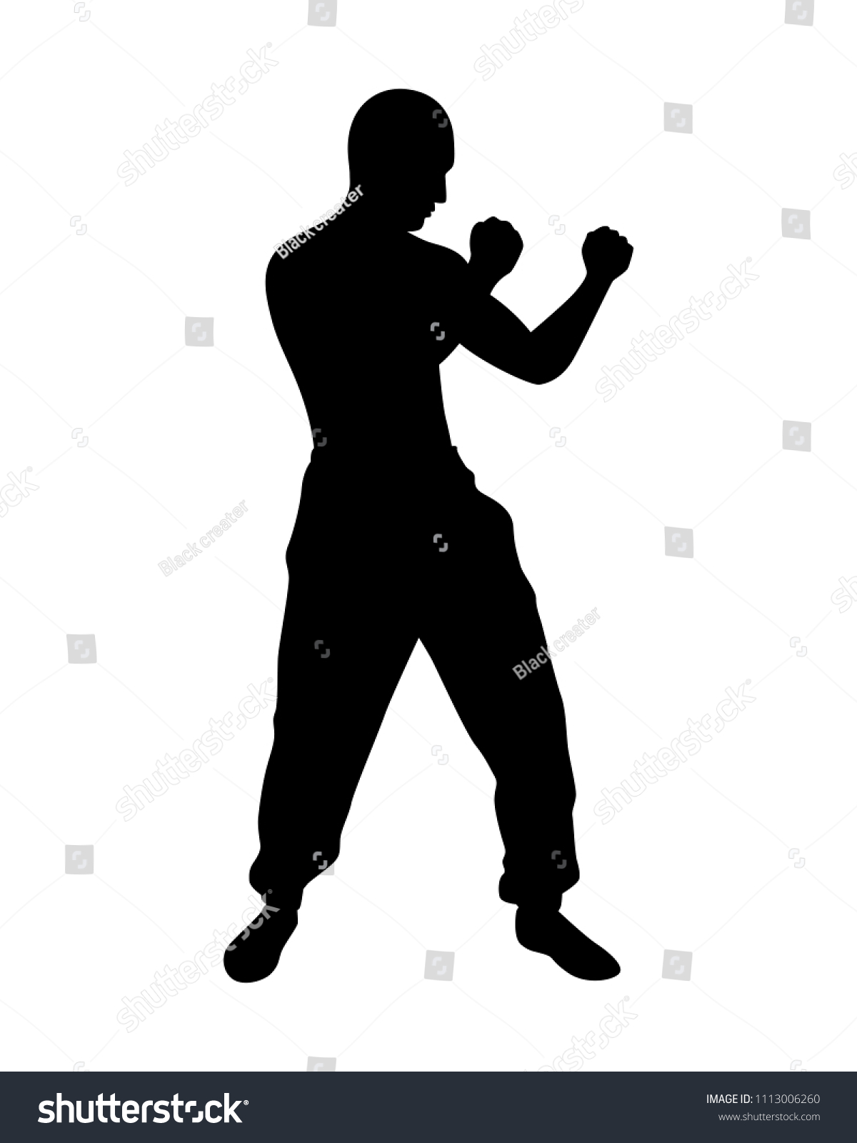 Boxing Man Silhouette Vector: เวกเตอร์สต็อก (ปลอดค่าลิขสิทธิ์ ...
