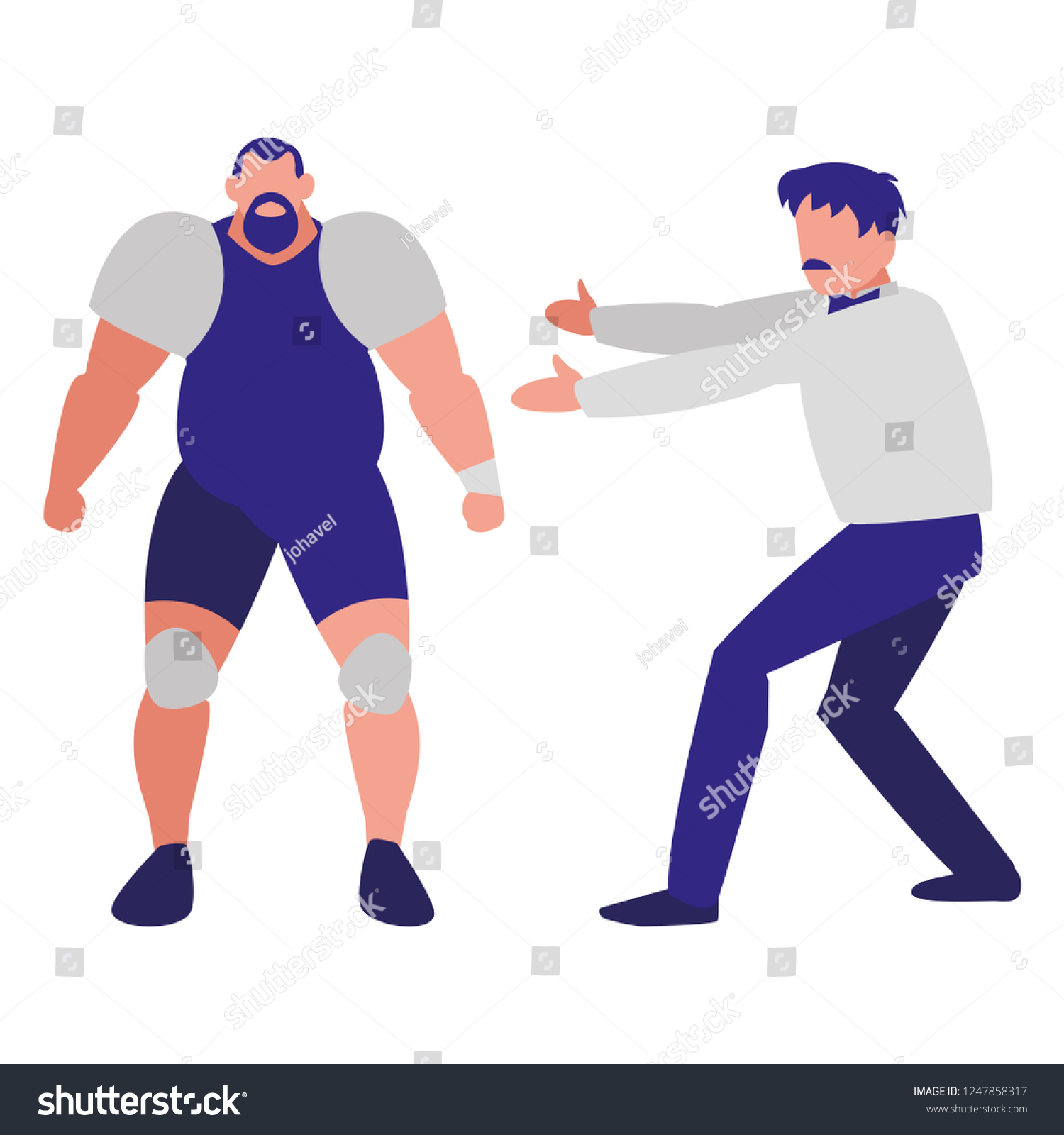 Boxing Referee Design Stock Vector (Royalty Free) 1247858317