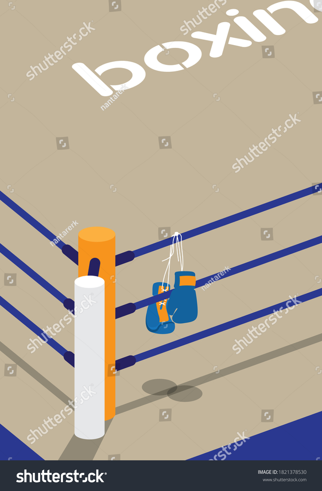 Boxing Stadium Corner Illustration Vector Stock Vector (Royalty Free ...