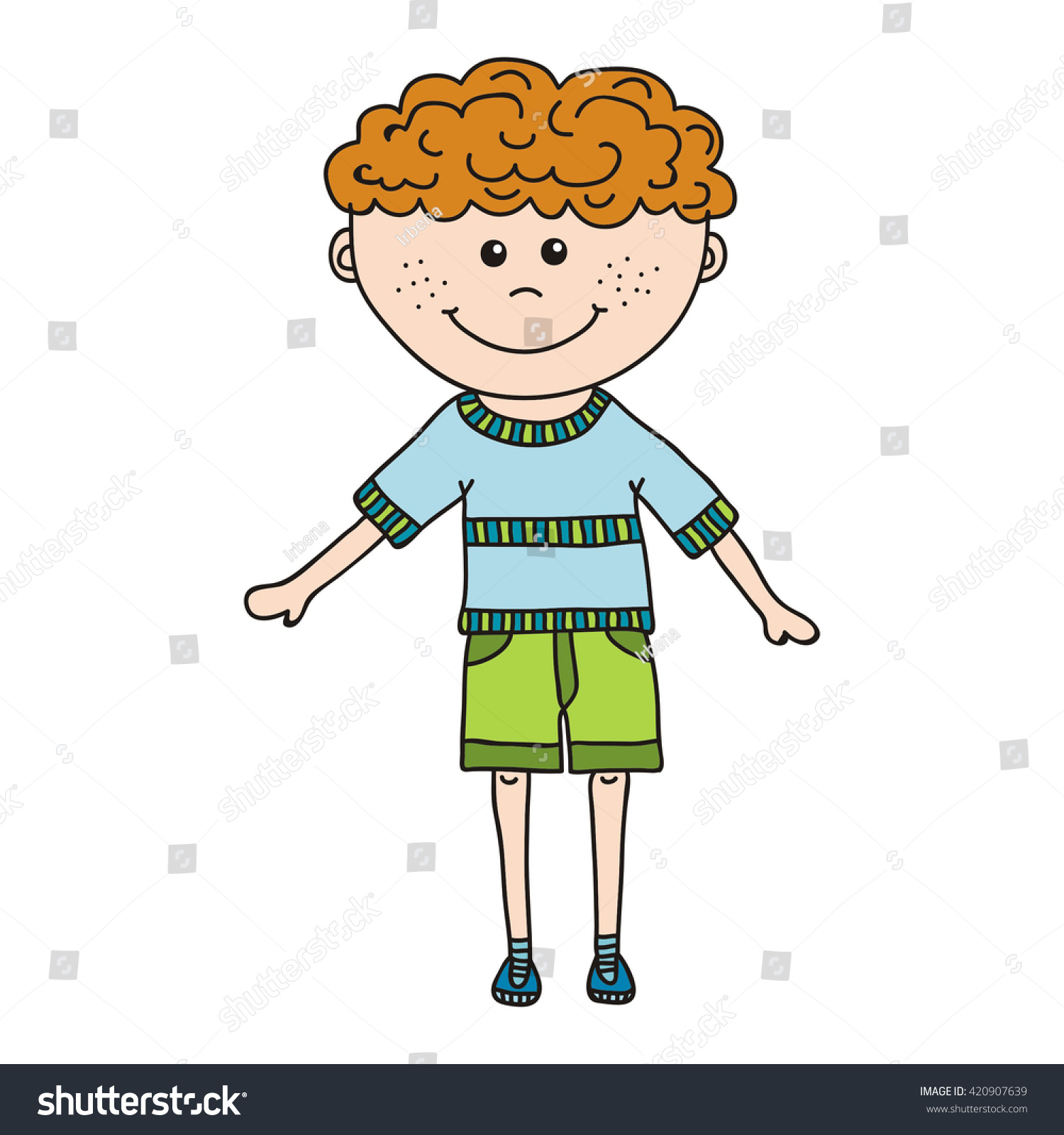 Boy Stock Vector (Royalty Free) 420907639 | Shutterstock