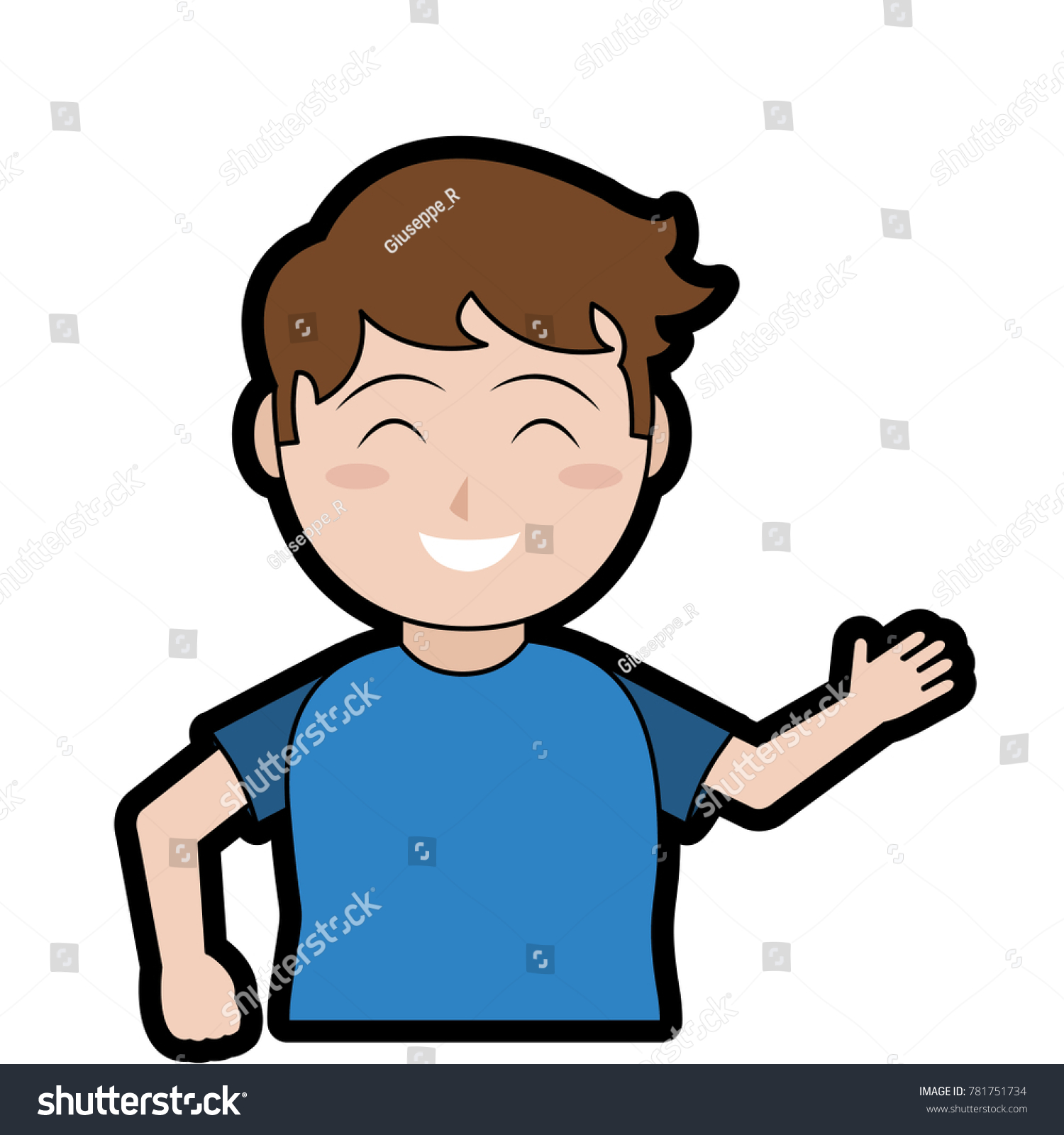 Boy Cartoon Design Stock Vector (Royalty Free) 781751734 | Shutterstock