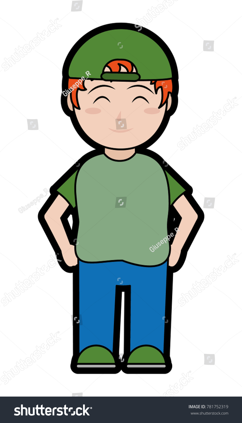 Boy Cartoon Design: เวกเตอร์สต็อก (ปลอดค่าลิขสิทธิ์) 781752319 ...
