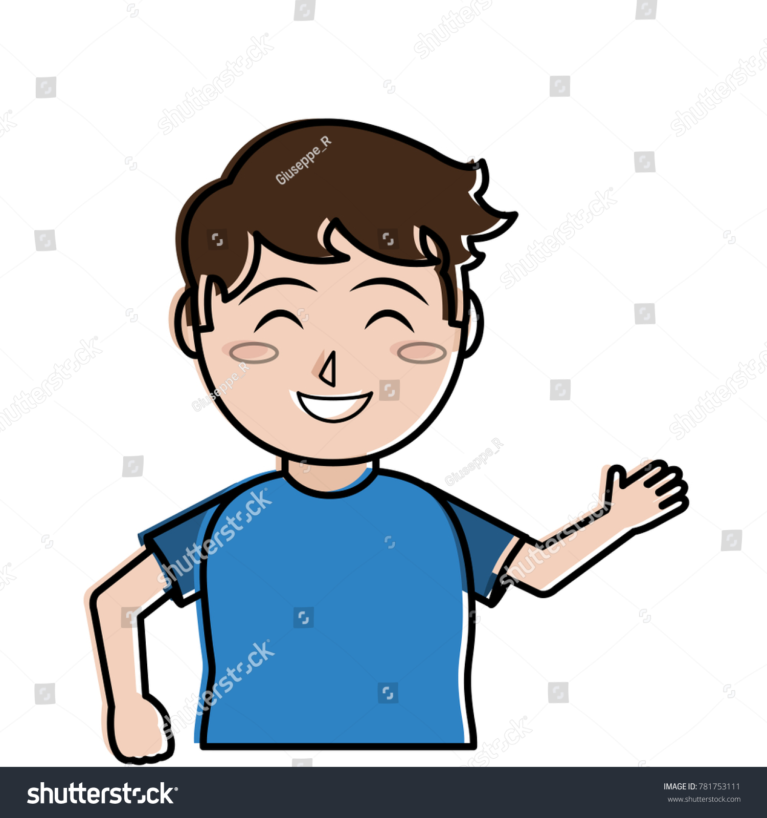 Boy Cartoon Design Stock Vector (Royalty Free) 781753111 | Shutterstock