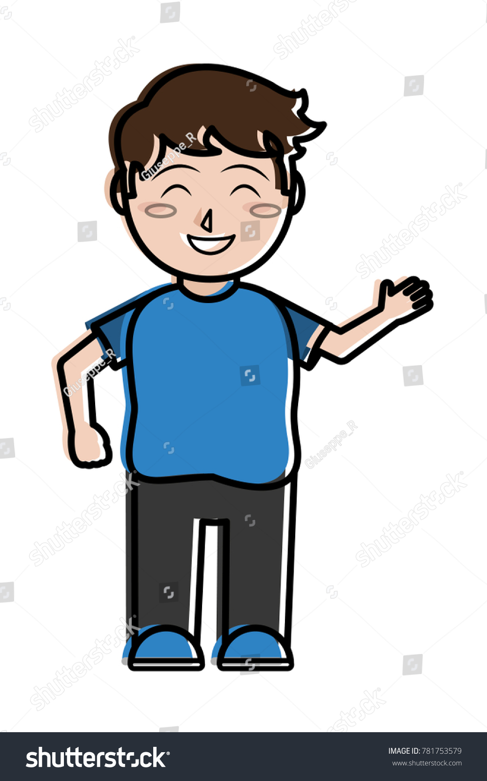 Boy Cartoon Design Stock Vector (Royalty Free) 781753579 | Shutterstock