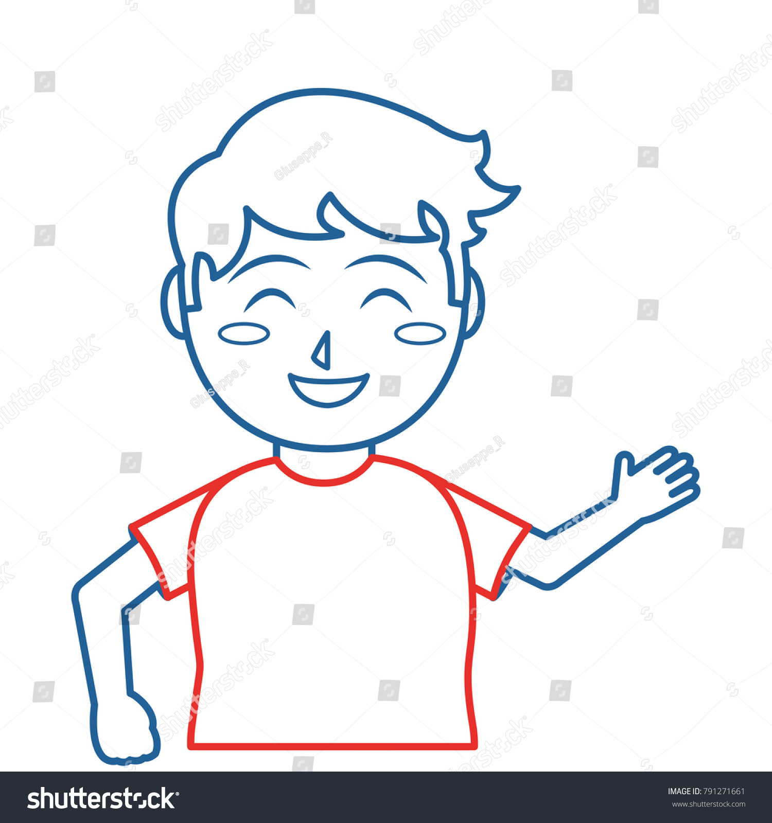 Boy Cartoon Design Stock Vector (Royalty Free) 791271661 | Shutterstock