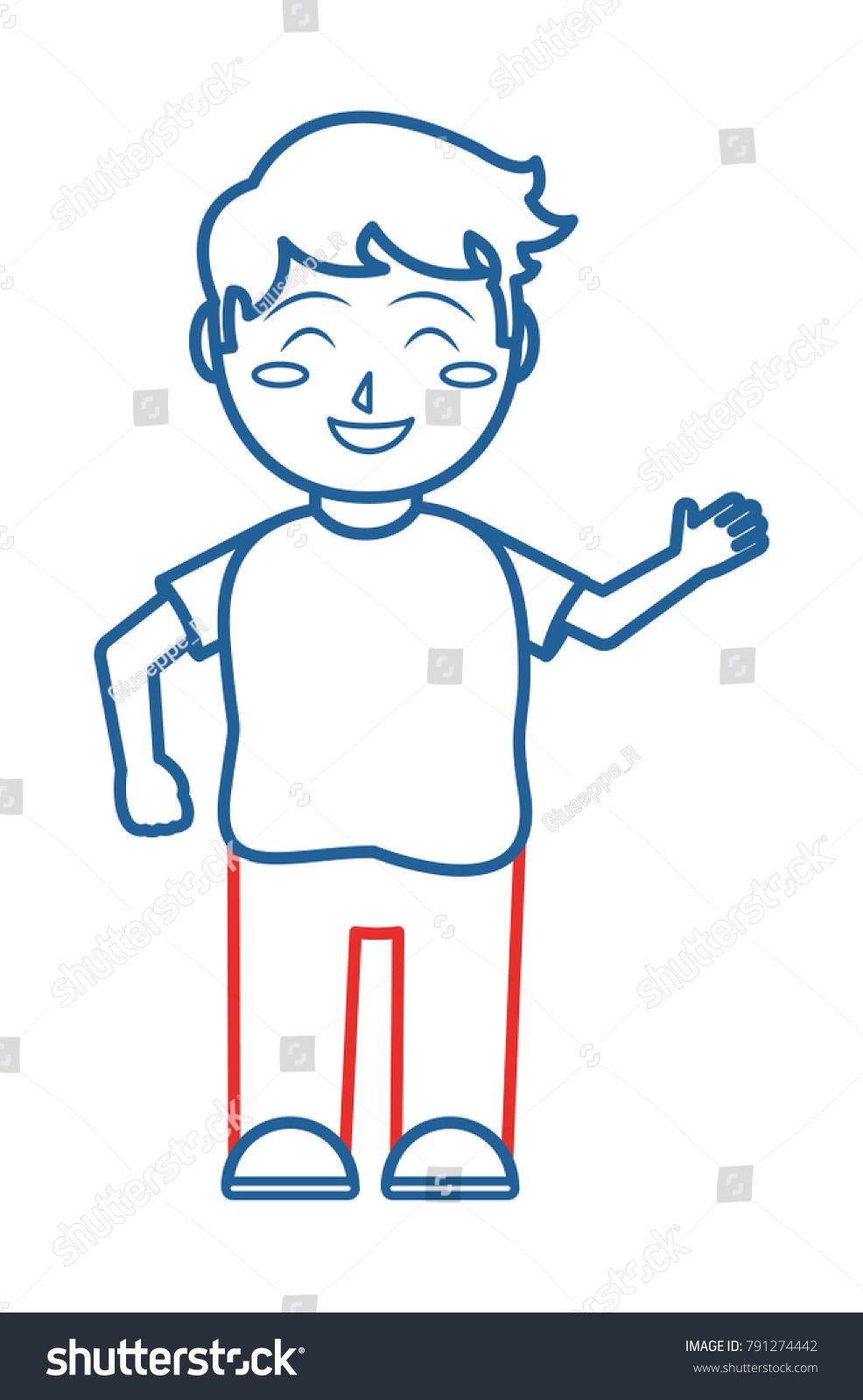 Boy Cartoon Design Stock Vector (Royalty Free) 791274442 | Shutterstock