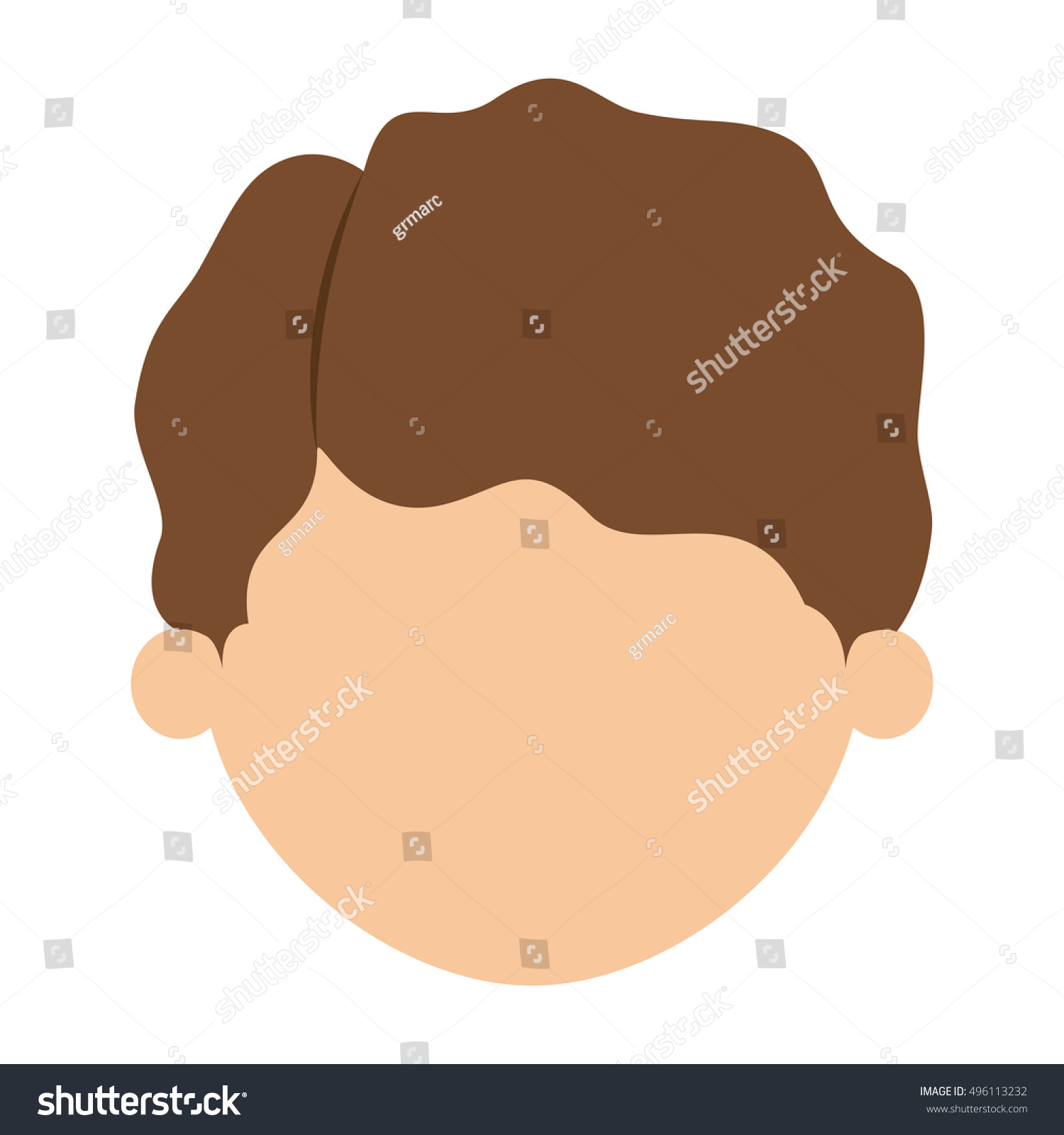 Boy Cartoon Head Design Stock Vector (Royalty Free) 496113232