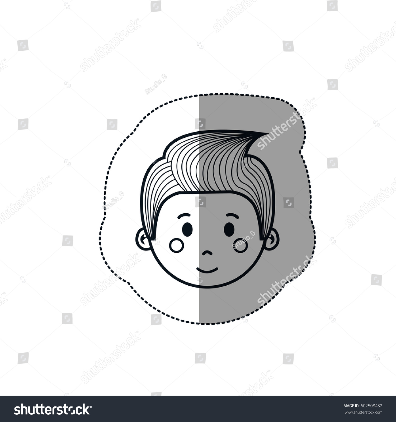 Boy Cartoon Icon Stock Vector (Royalty Free) 602508482 | Shutterstock