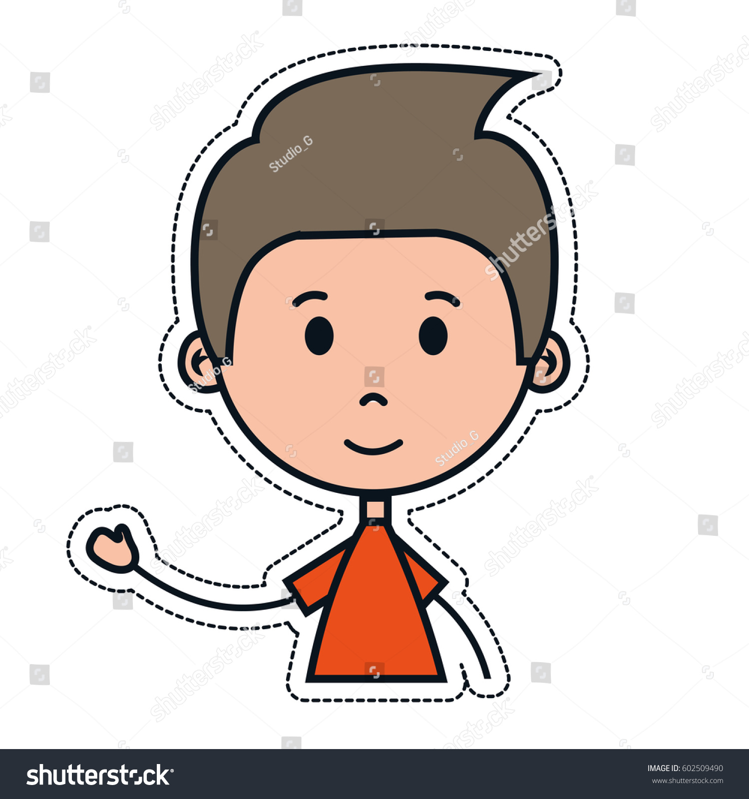 Boy Cartoon Icon Stock Vector (Royalty Free) 602509490 | Shutterstock