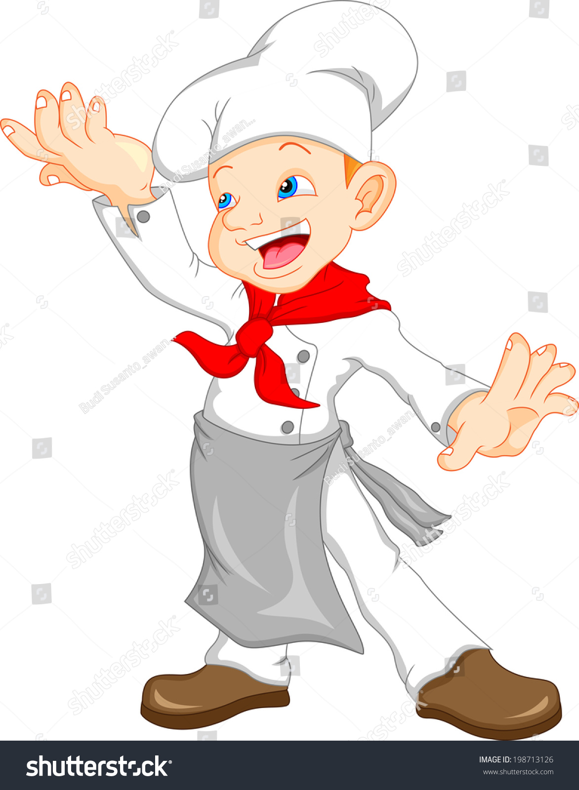 Boy Chef Cartoon Stock Vector (Royalty Free) 198713126