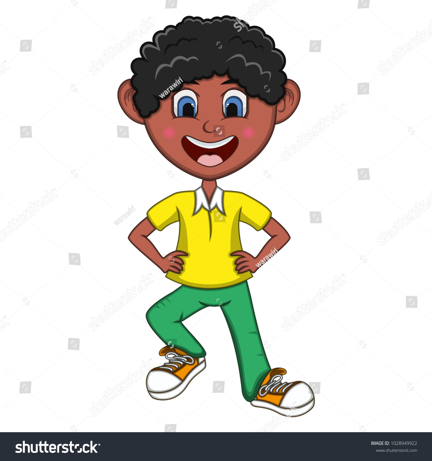 Boy Dancing Cartoon Vector Illustration Stock Vector (Royalty Free ...
