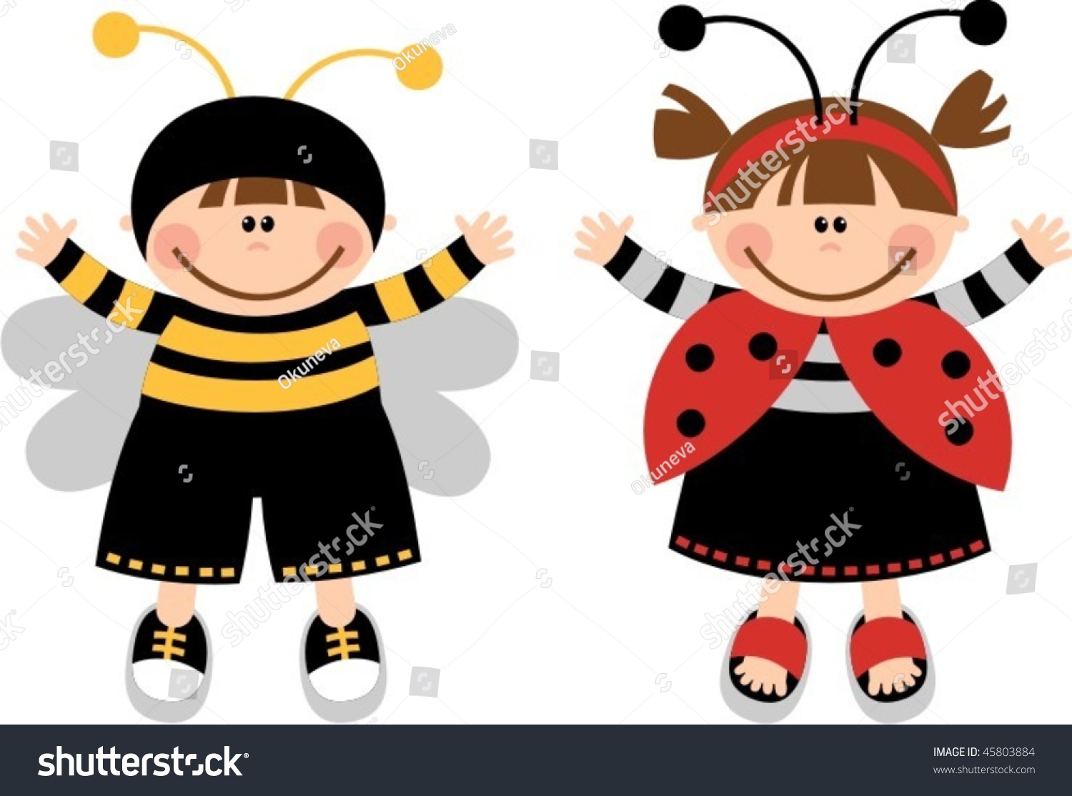 Boy Girl Stock Vector Royalty Free 45803884 Shutterstock 2977