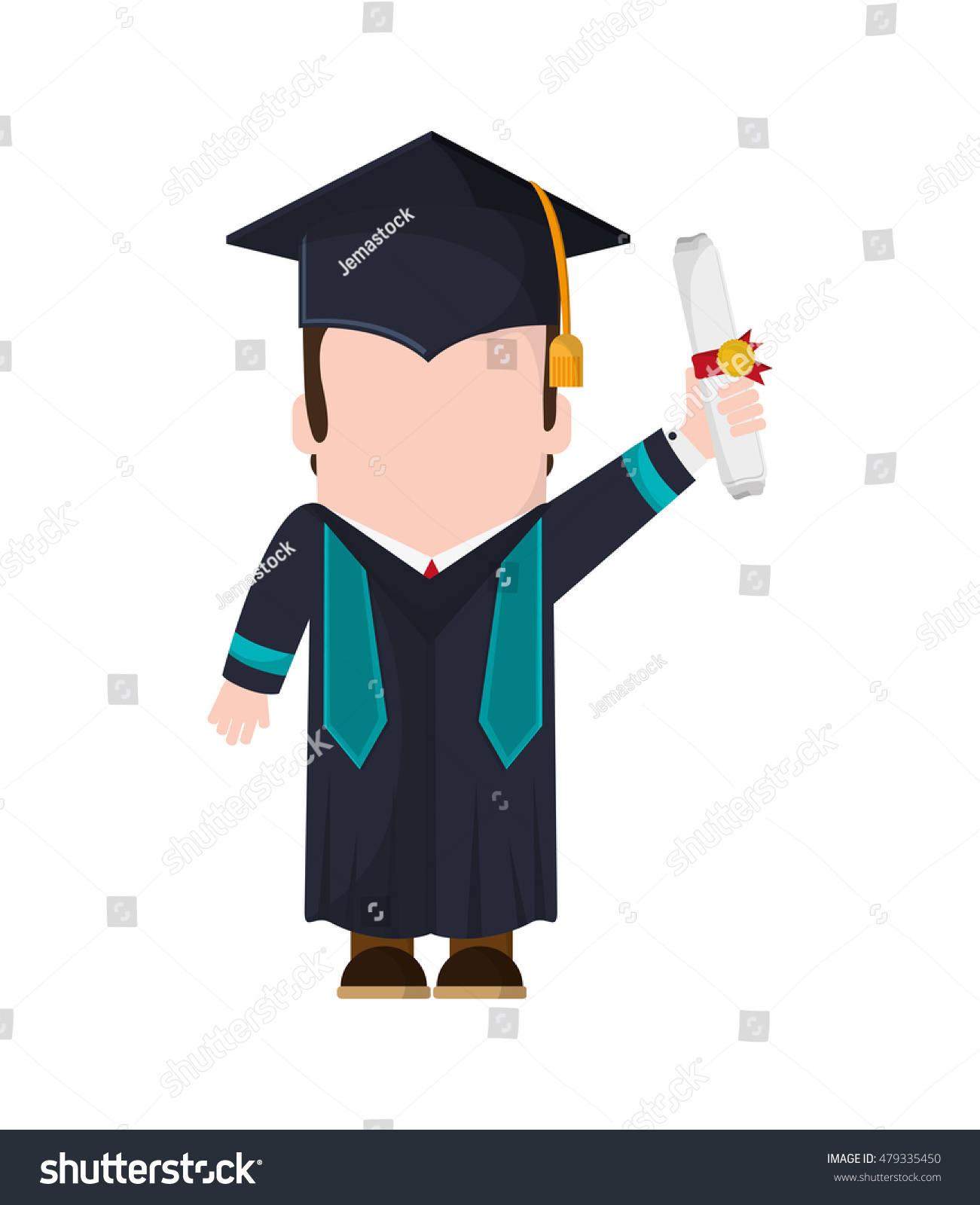 Boy Graduation Cap Design 스톡 벡터(로열티 프리) 479335450 | Shutterstock