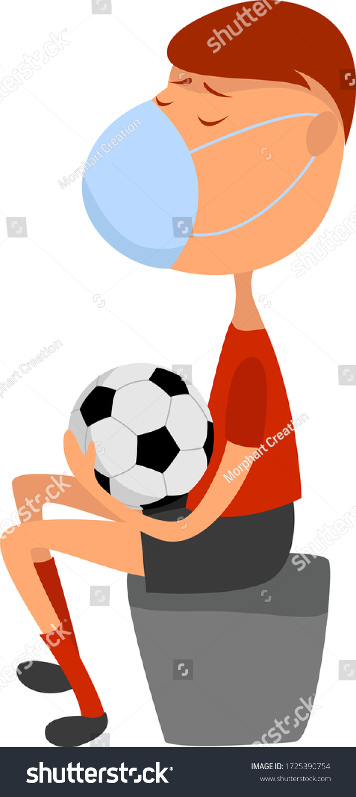 Boy Making Pause Illustration Vector On Stock Vector (Royalty Free ...