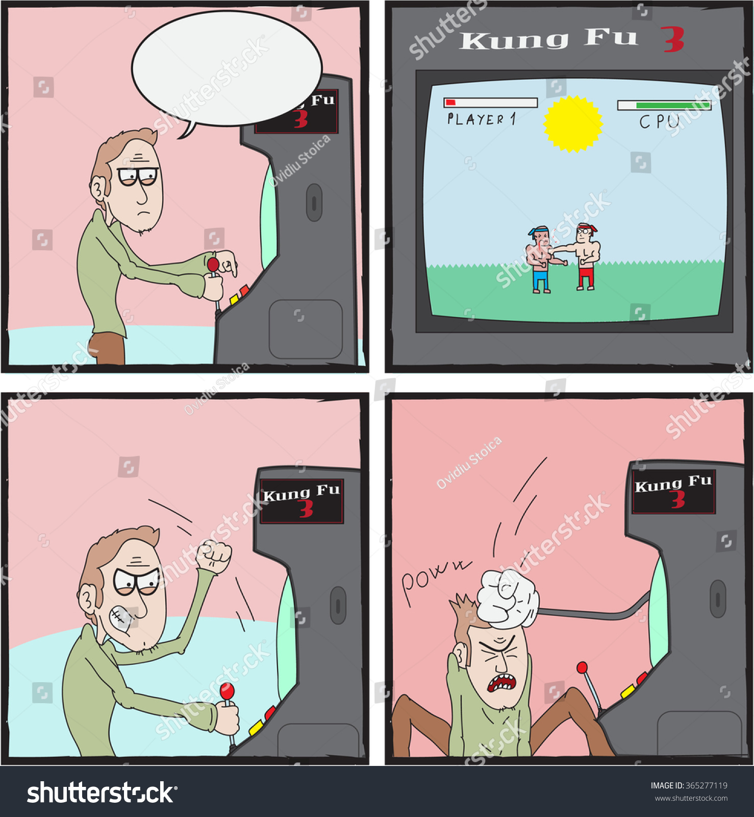 Boy Playing Game Comic Stripfully Editable: เวกเตอร์สต็อก (ปลอดค่า ...