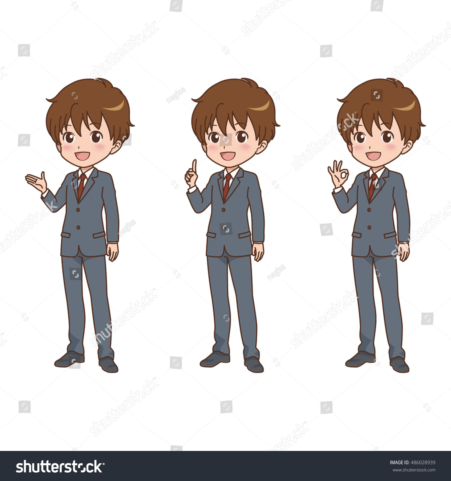 Boy Pose Stock Vector (Royalty Free) 486028939 | Shutterstock