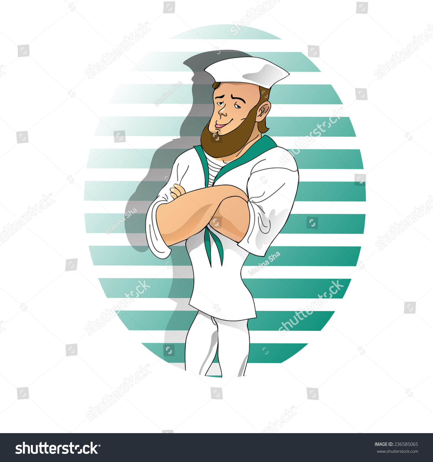 Boy Sailor Cartoon Vector Illustration Stock Vector (Royalty Free ...