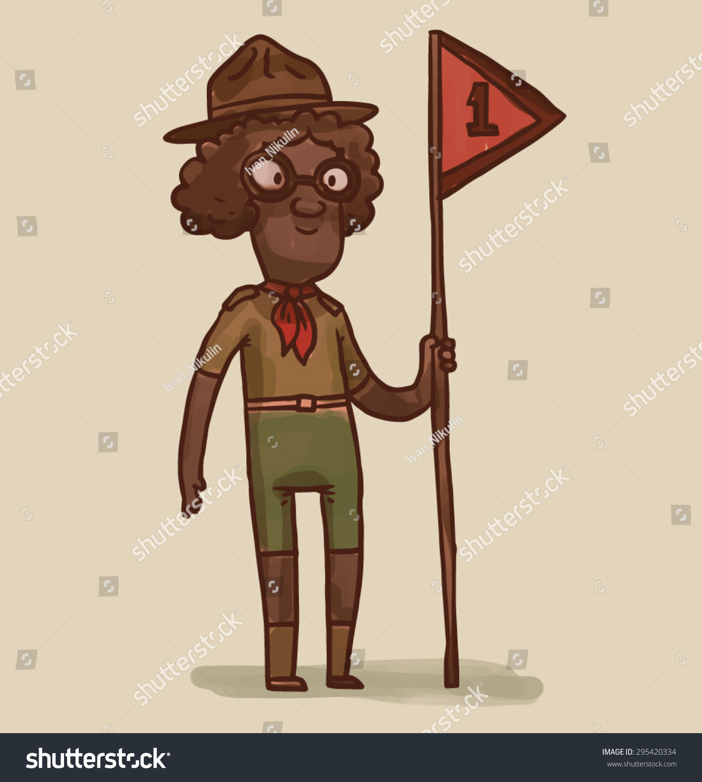 Boy Scout Vector Stock Vector (Royalty Free) 295420334 | Shutterstock